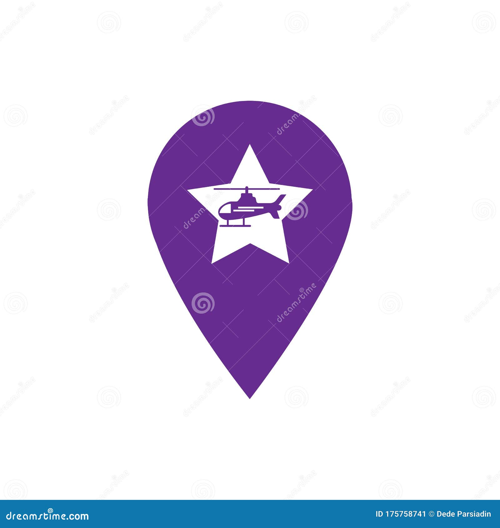 Heliport Icon Vector Sign And Symbol Isolated On White Background ...