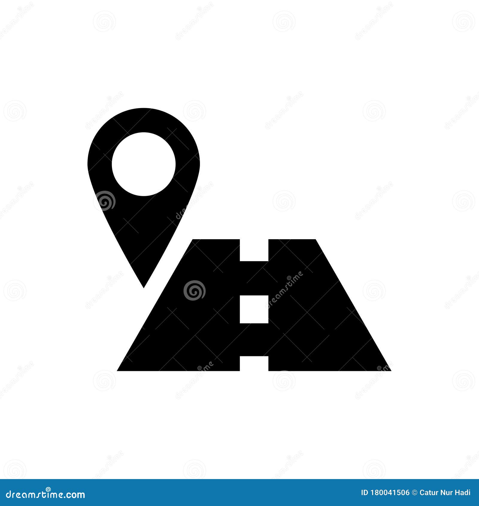 Pinpoint Icon Icon Flat Vector Template Design Trendy Stock Vector ...