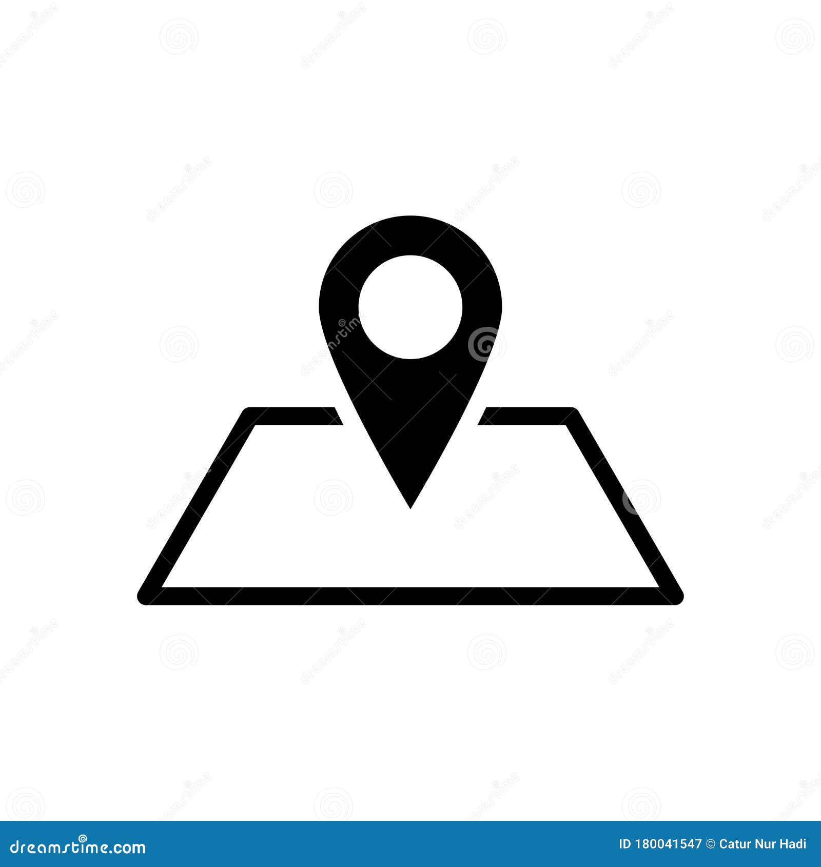 Pinpoint Icon Icon Flat Vector Template Design Trendy Stock Vector ...