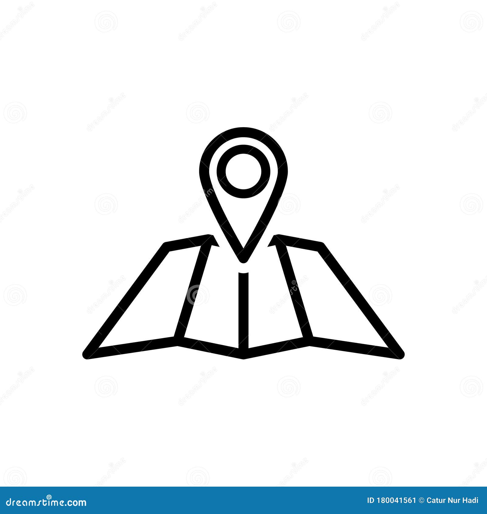 Pinpoint Icon Icon Flat Vector Template Design Trendy Stock Vector ...