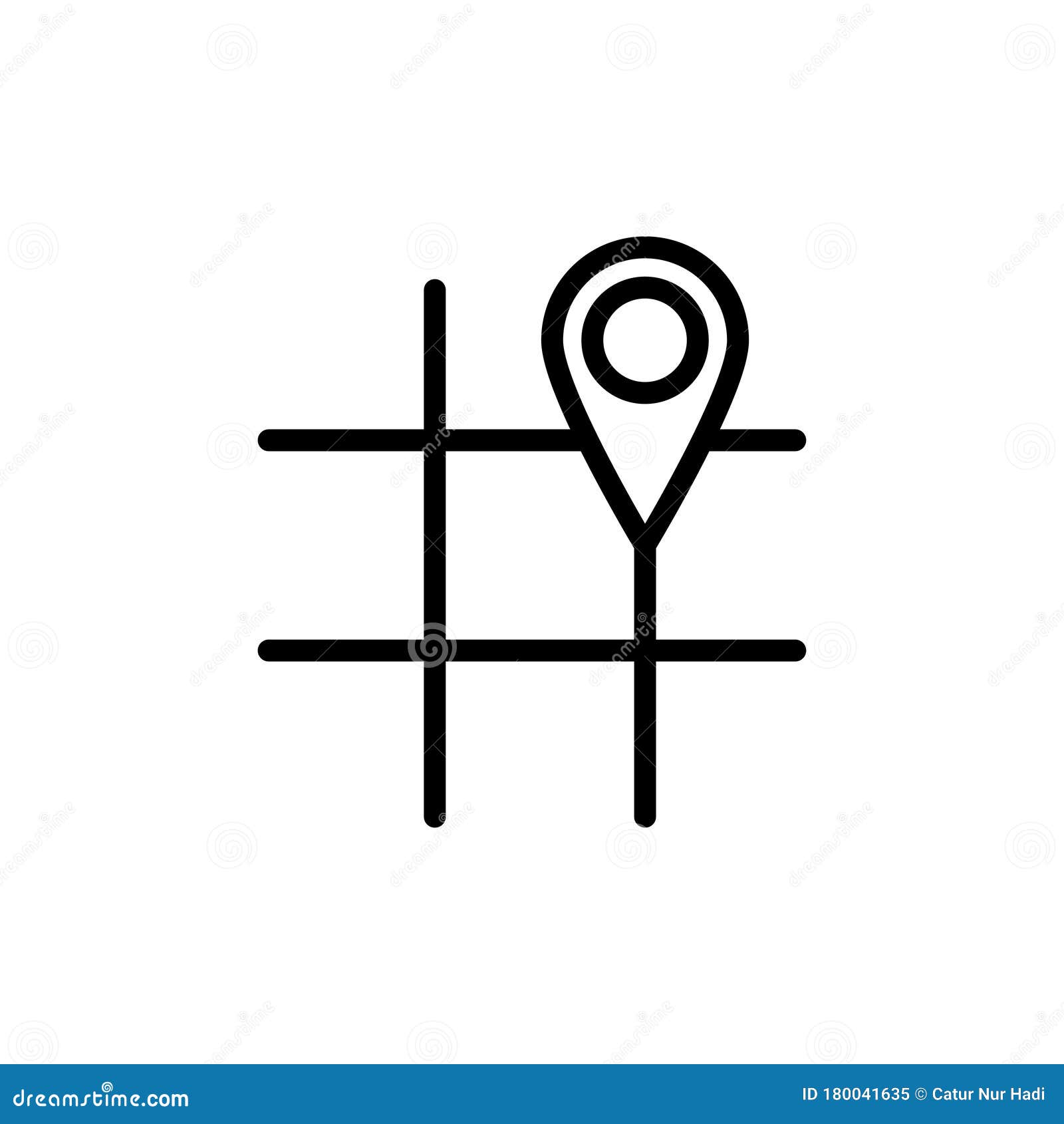 Pinpoint Icon Icon Flat Vector Template Design Trendy Stock Vector ...