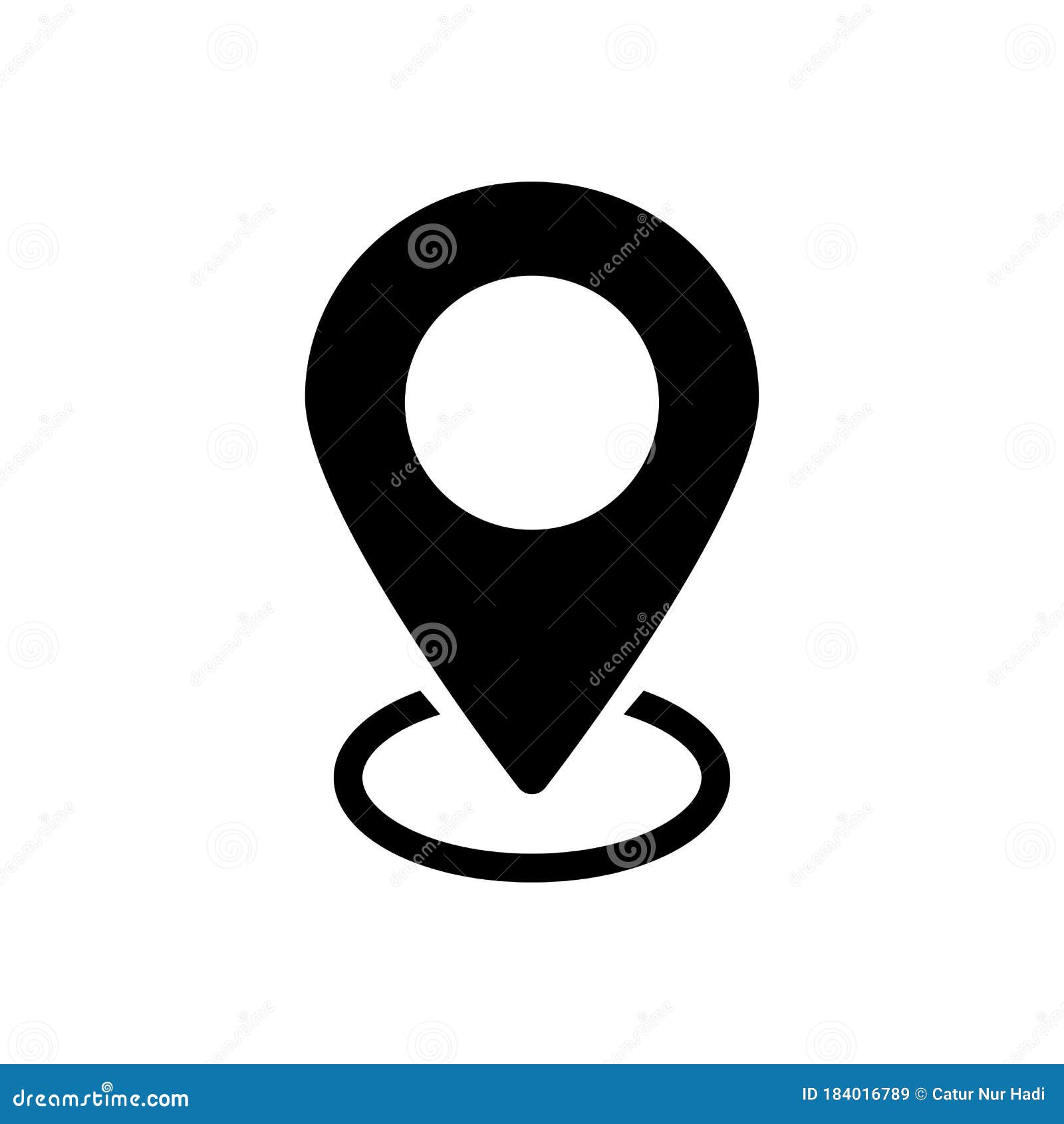 Pinpoint Icon Icon Flat Vector Template Design Trendy Stock Vector ...