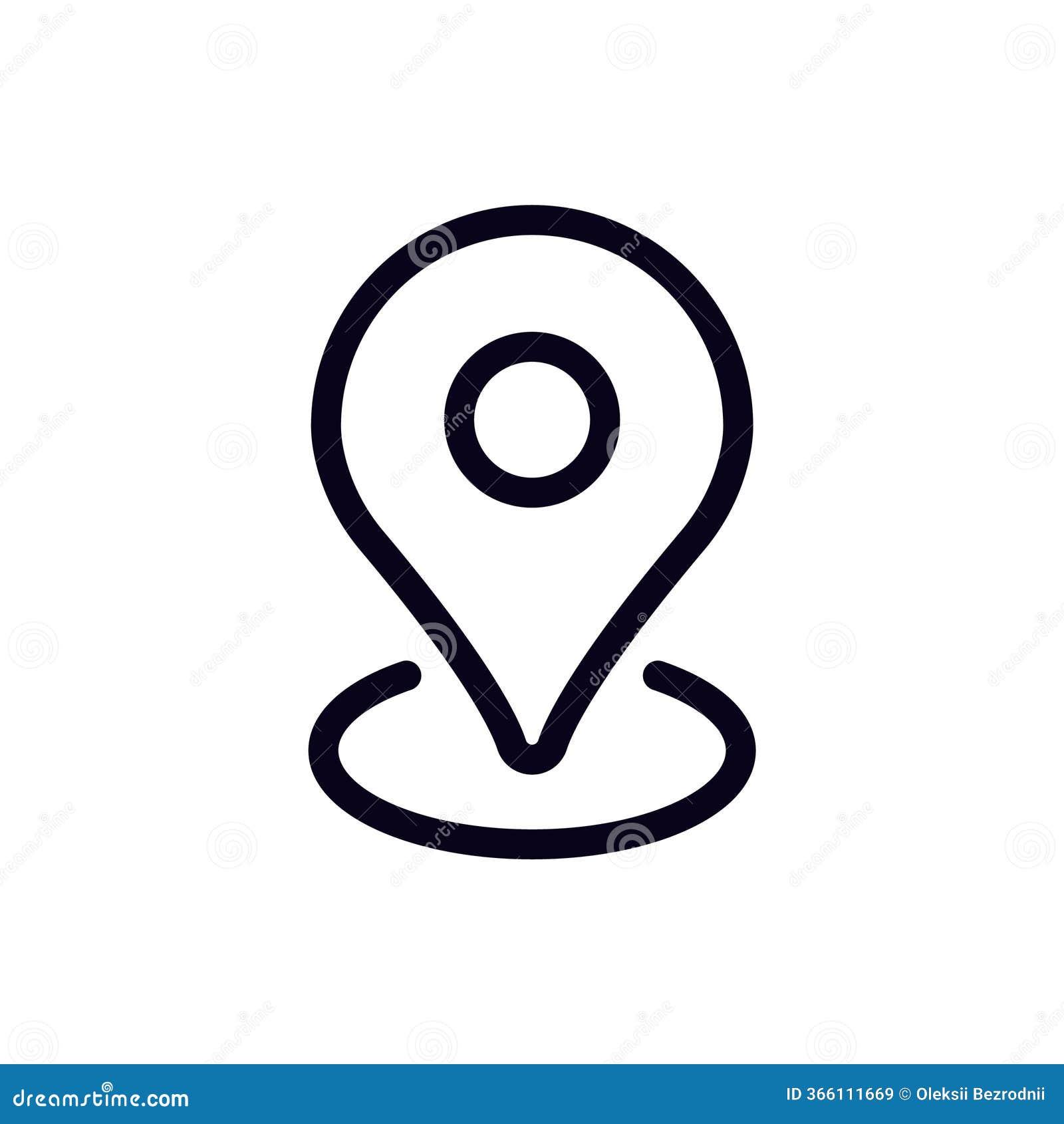 Pinpoint Icon Cartoon Vector | CartoonDealer.com #139743947