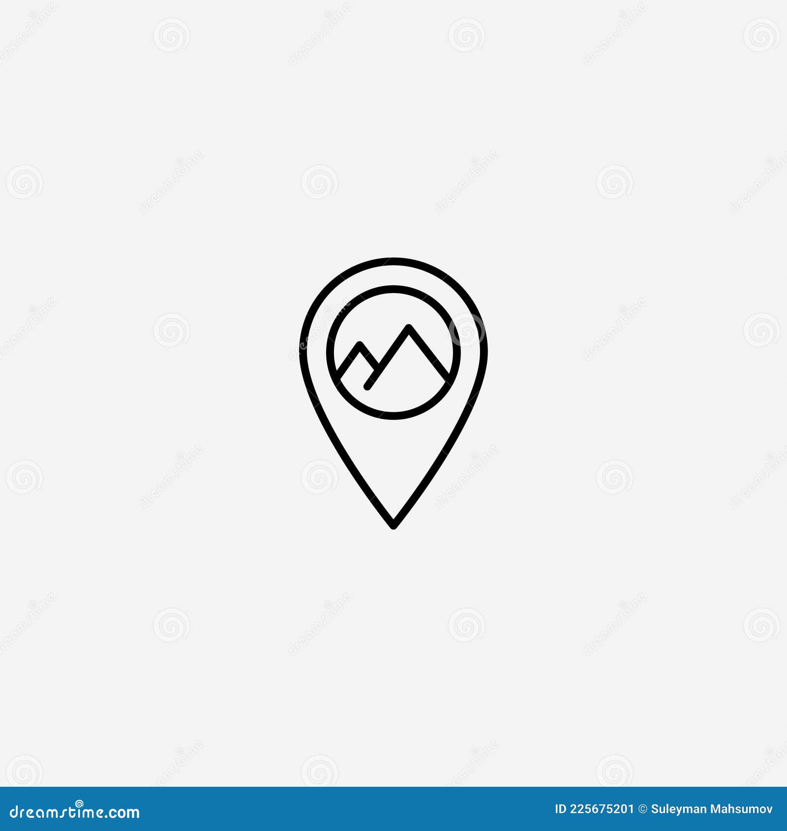 Pinpoint Vector Icon Sign Symbol Stock Vector - Illustration of ...