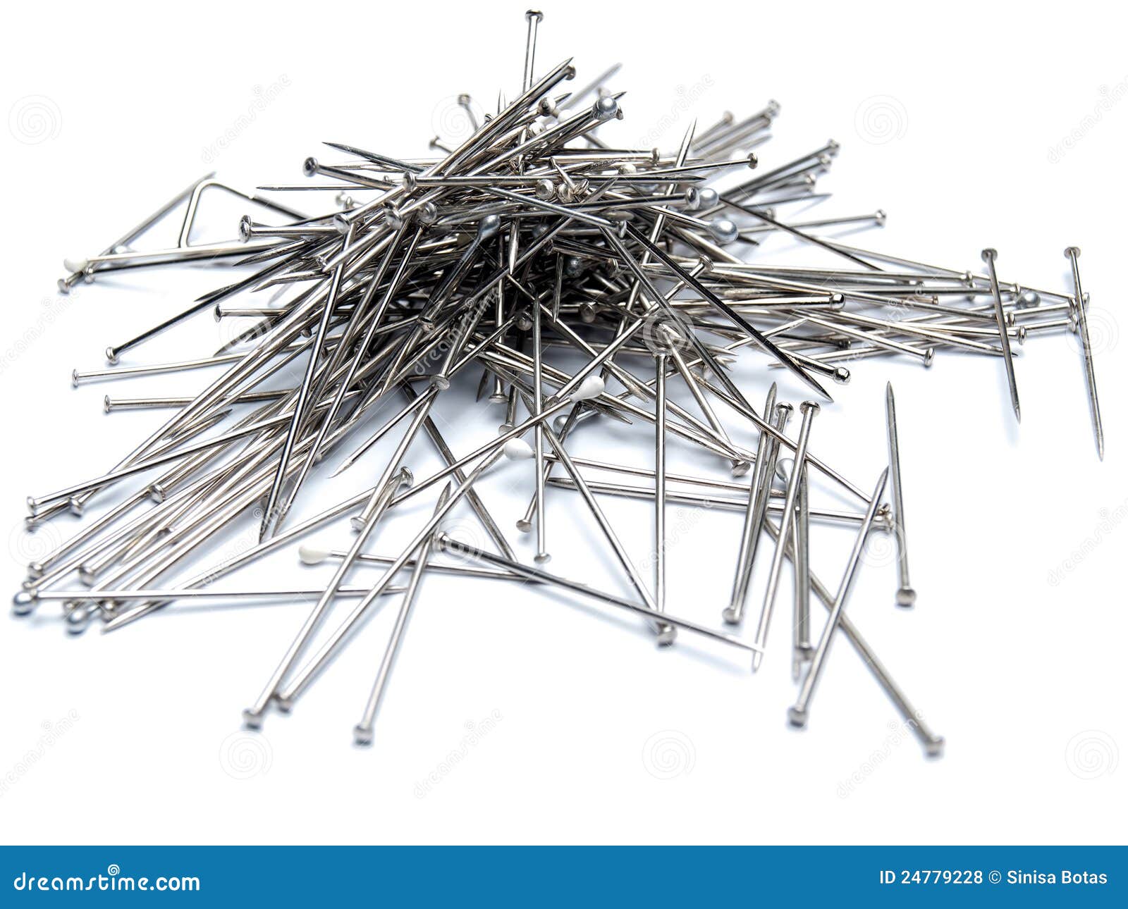 Pins stock photo. Image of sharp, thin, stuck, needle - 24779228