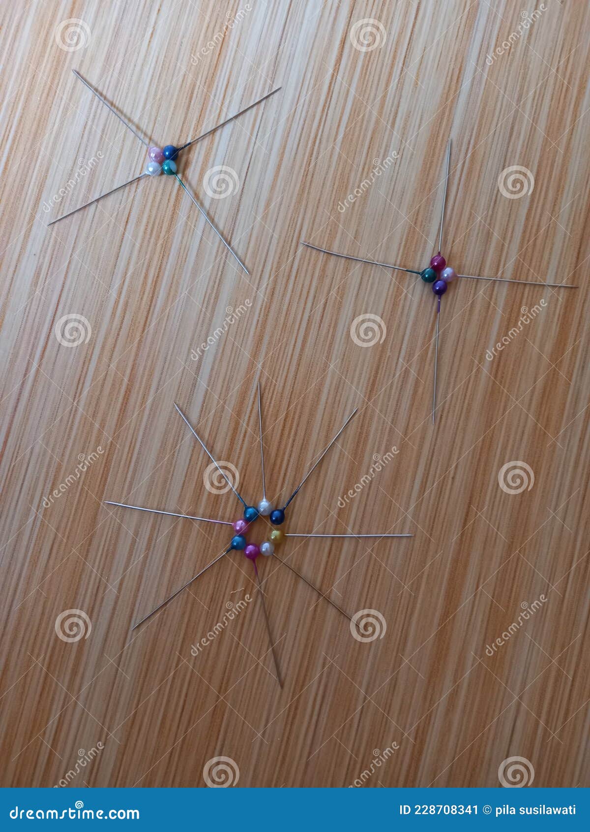 Pins arranged on the floor stock image. Image of floor - 228708341