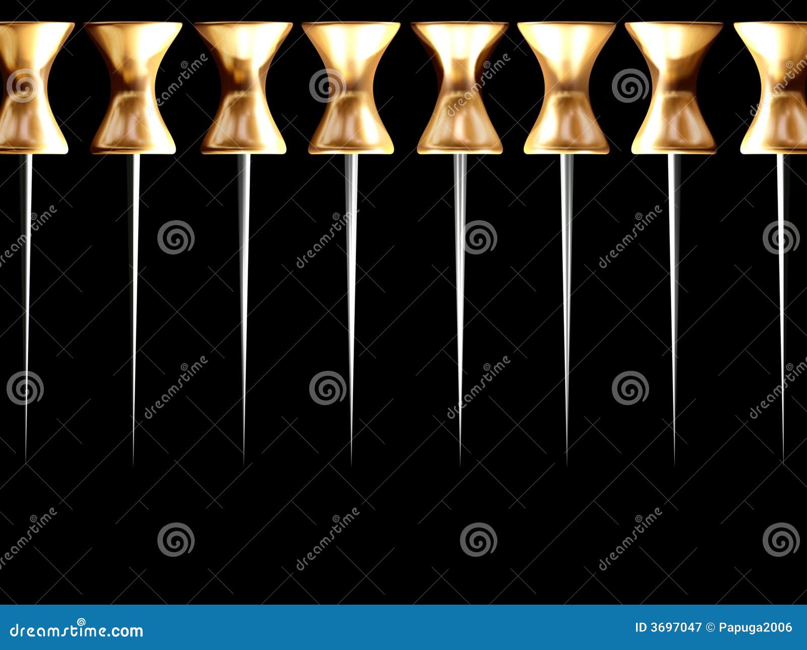 Pins border stock illustration. Illustration of object - 3697047