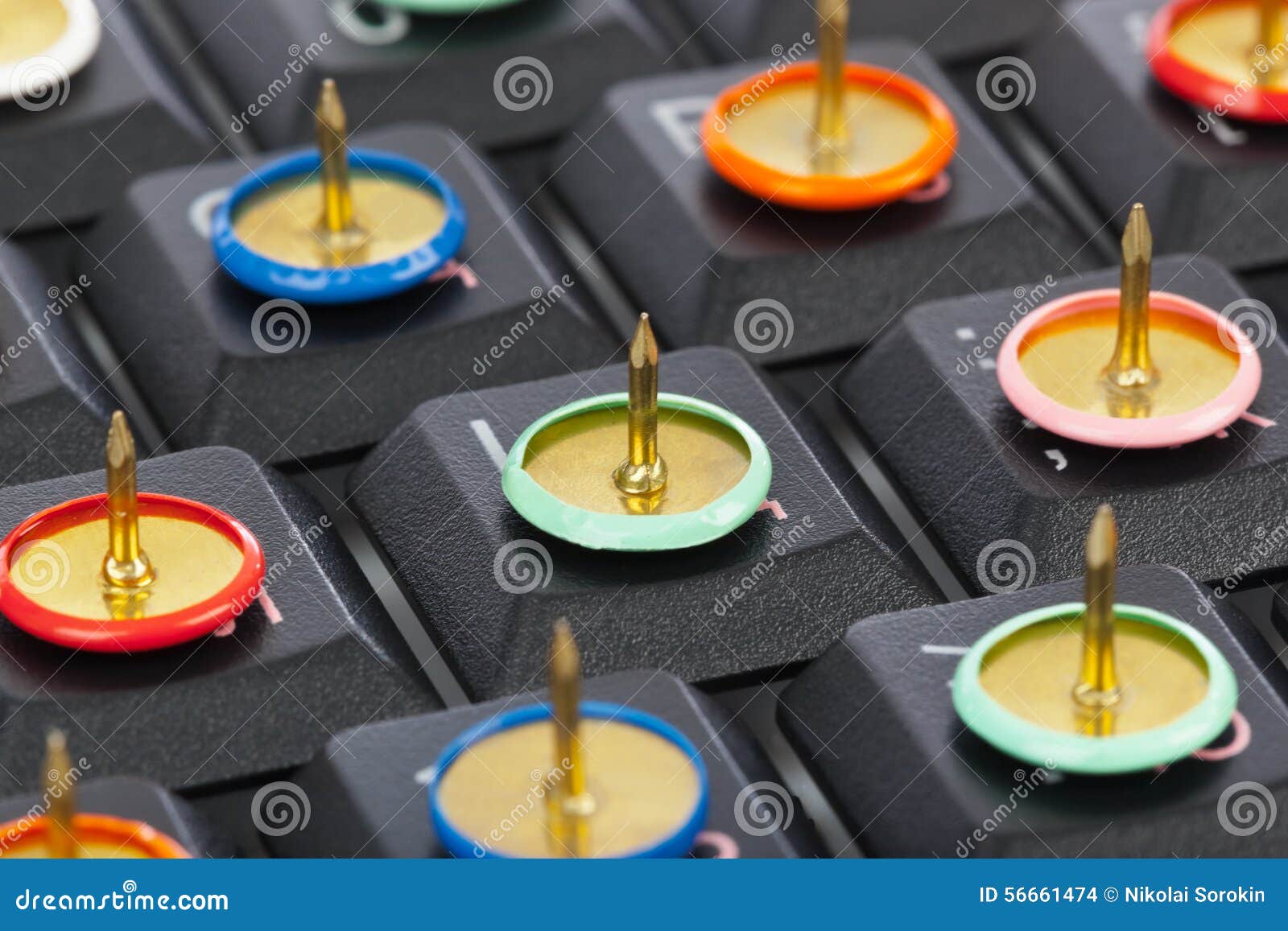 Pins on computer keyboard stock photo. Image of keypad - 56661474