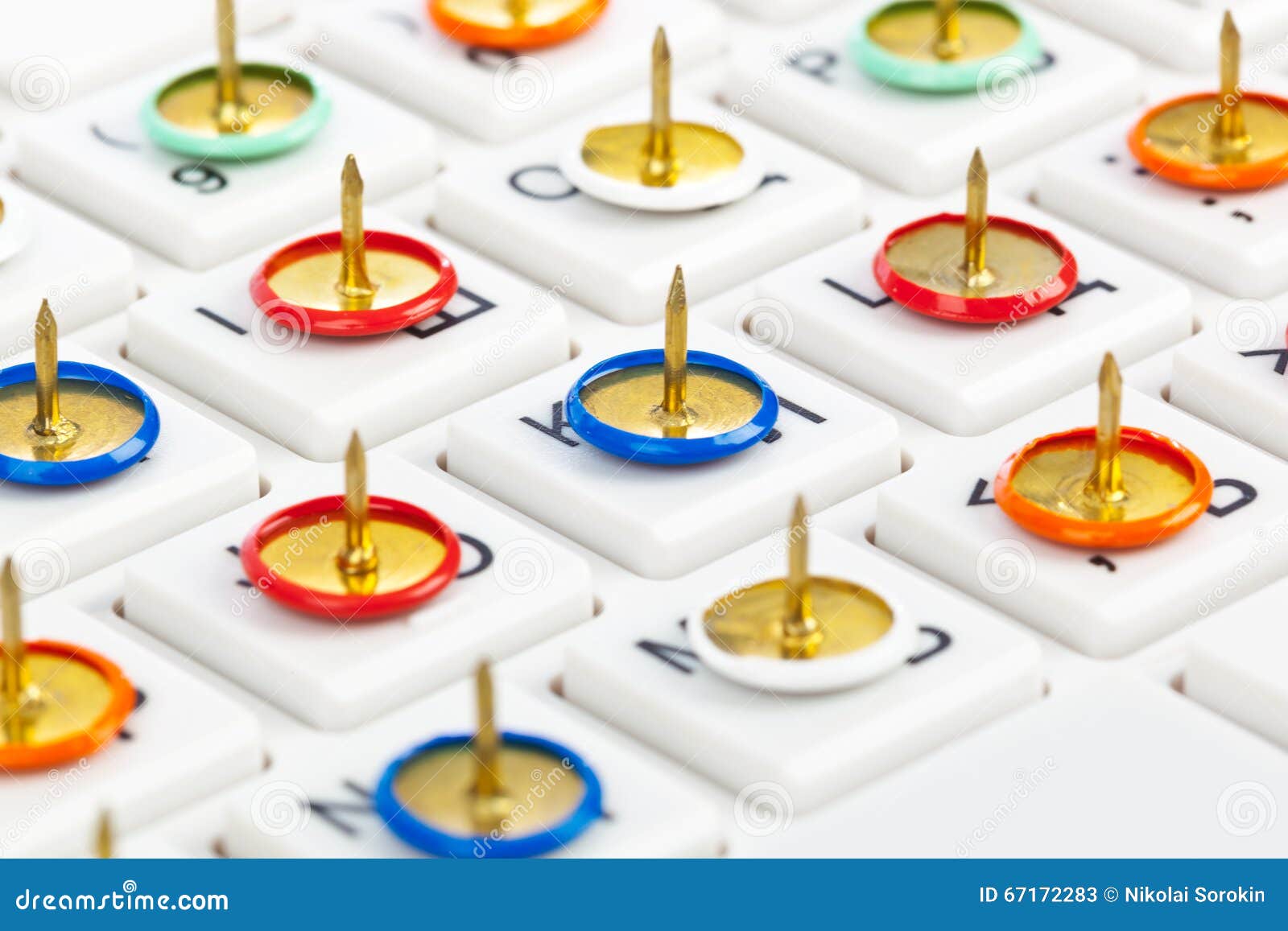 Pins on computer keyboard stock image. Image of internet - 67172283