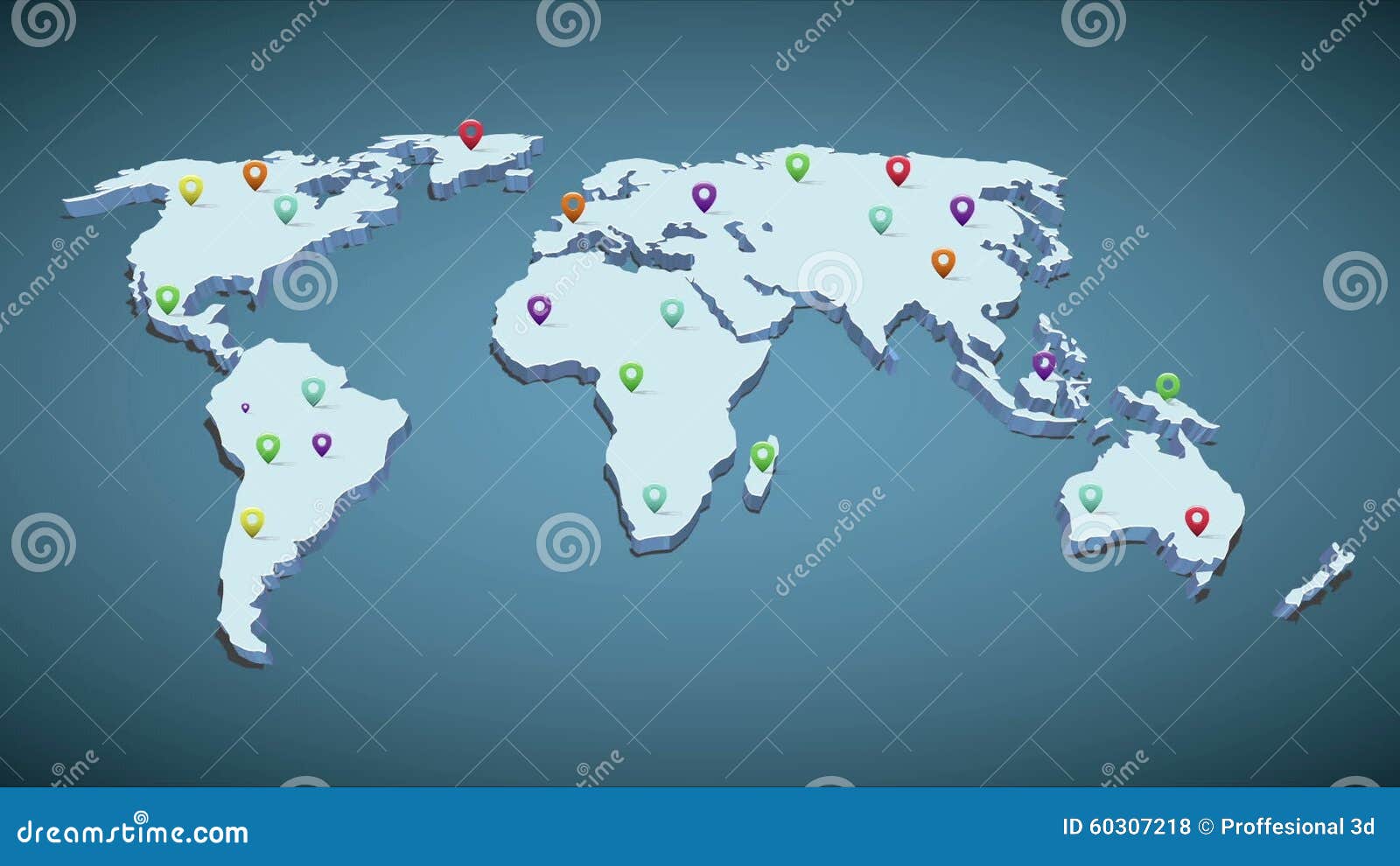 Pins on earth map stock footage. Video of pins, planet - 60307218