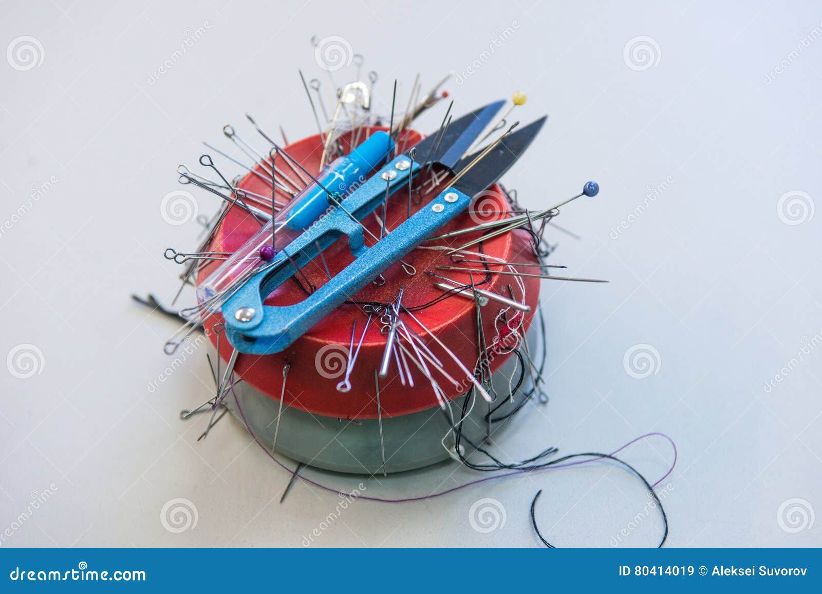 Pins on magnet stock image. Image of embroidery, cloth - 80414019