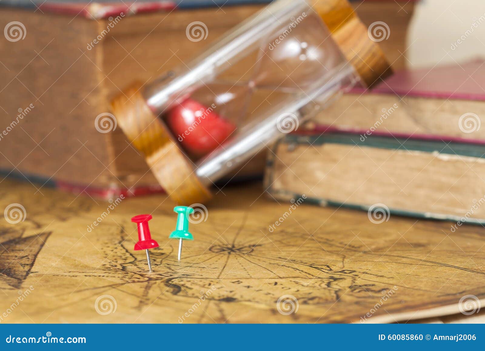 Pins on old map stock photo. Image of travel, selective - 60085860