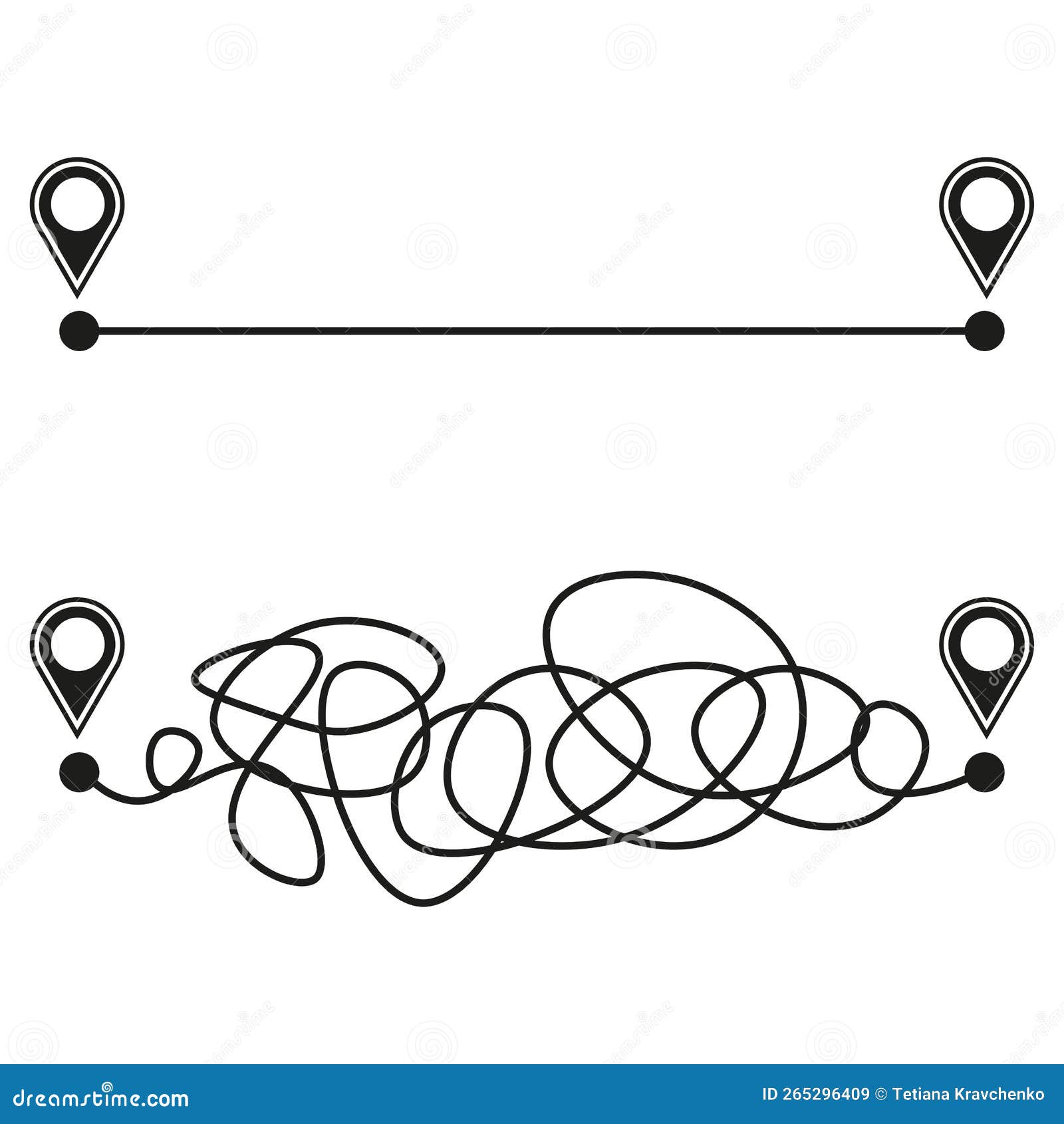 Confusing Road Directions Royalty-Free Cartoon | CartoonDealer.com #4824536