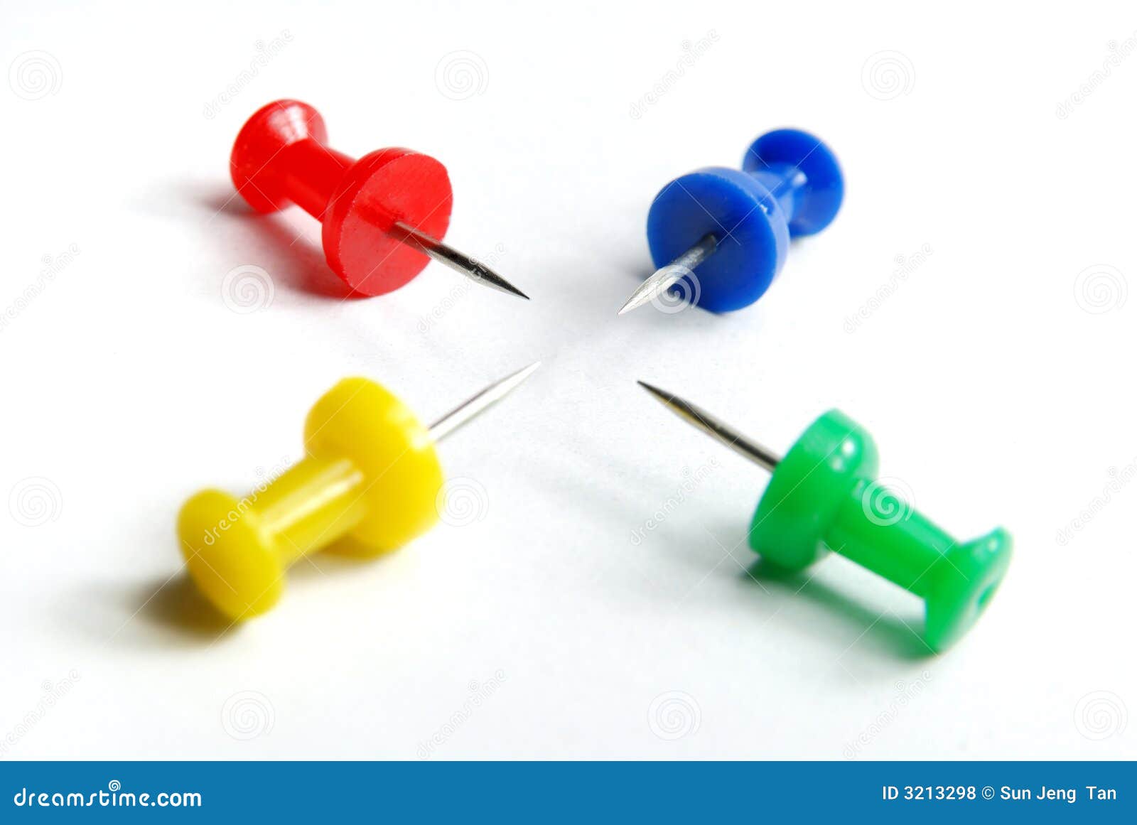 Pins Pointing Each Other Picture. Image: 3213298