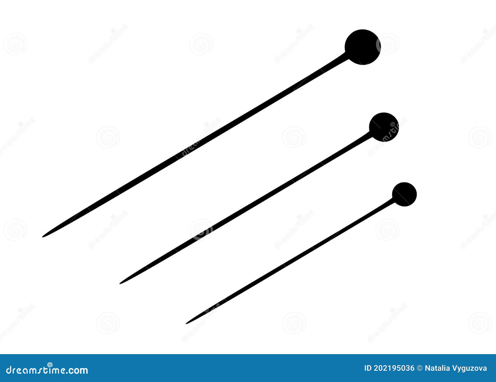 Pins for Sewing Clothes and Pinning Something. a Sharp Safety Pin for ...