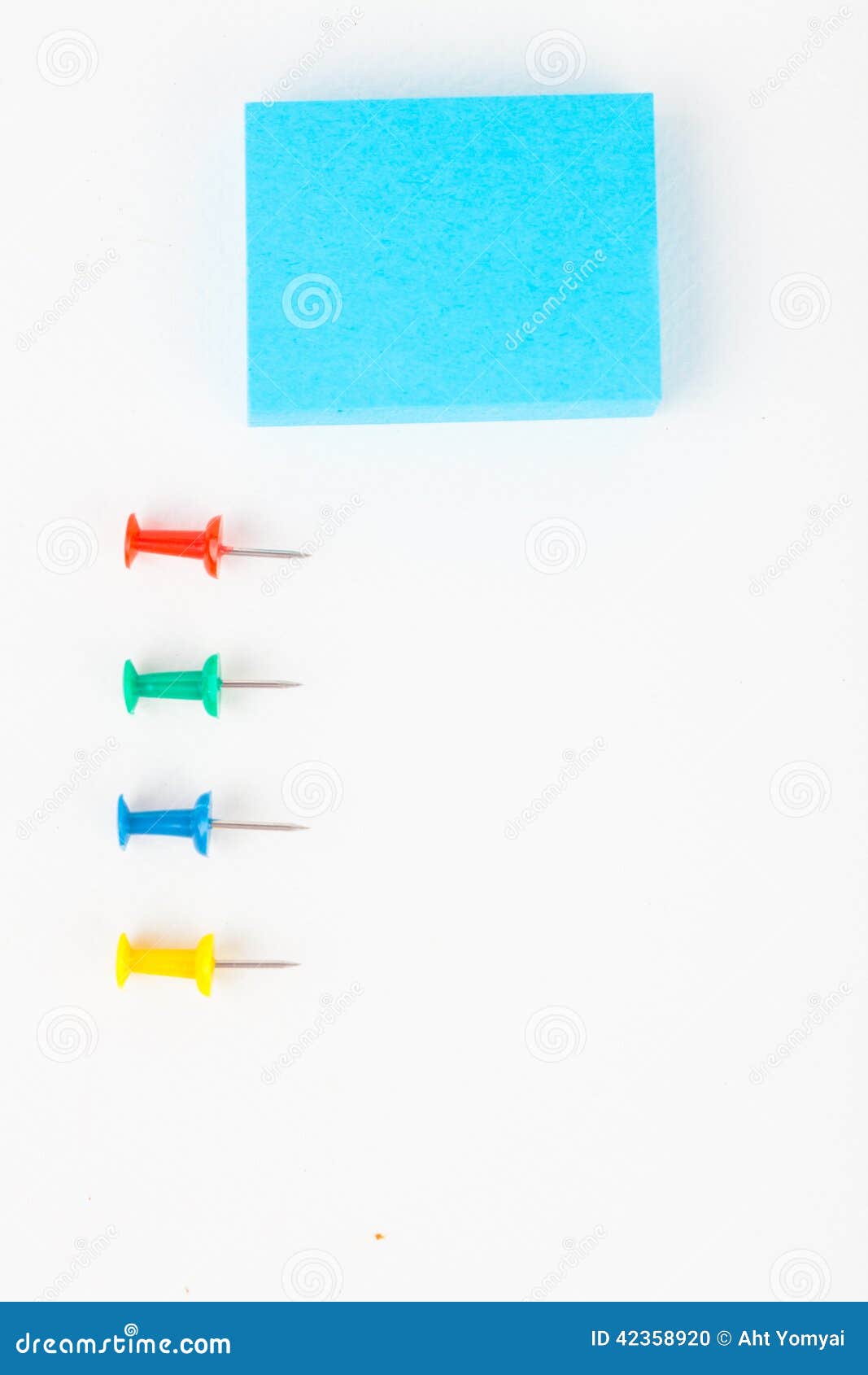 Pins set stock photo. Image of list, page, notepaper - 42358920