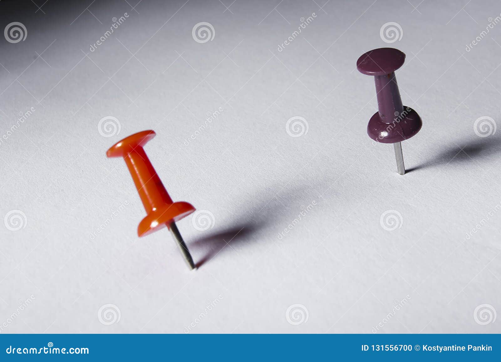 Pins Stuck into a Blank Sheet of Paper Stock Photo - Image of reminder ...