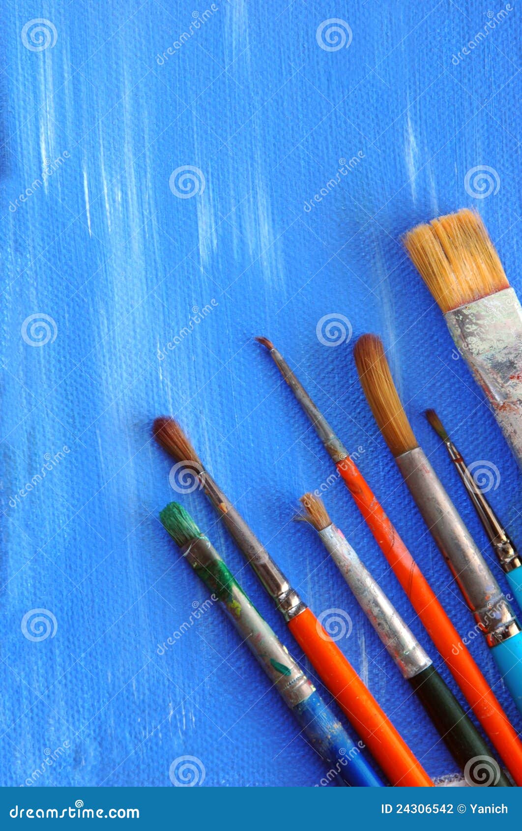 Pinsel stockfoto. Bild von schmieröle, schule, lack, hintergrund - 24306542