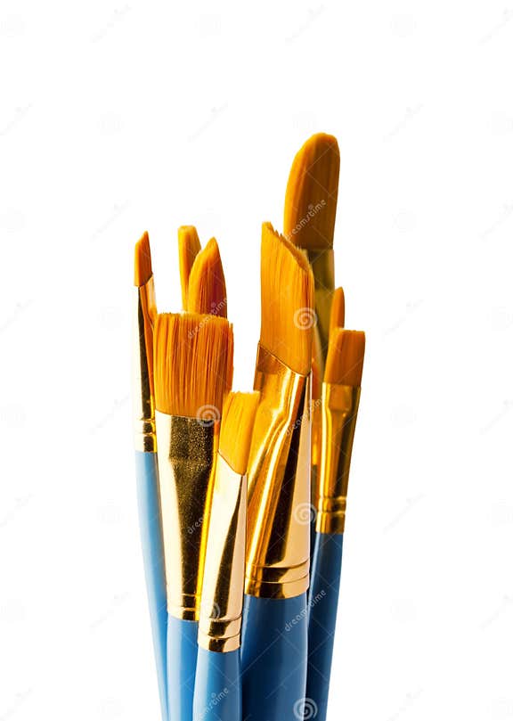 Pinsel stockfoto. Bild von liebhabereien, orange, borste - 28393250