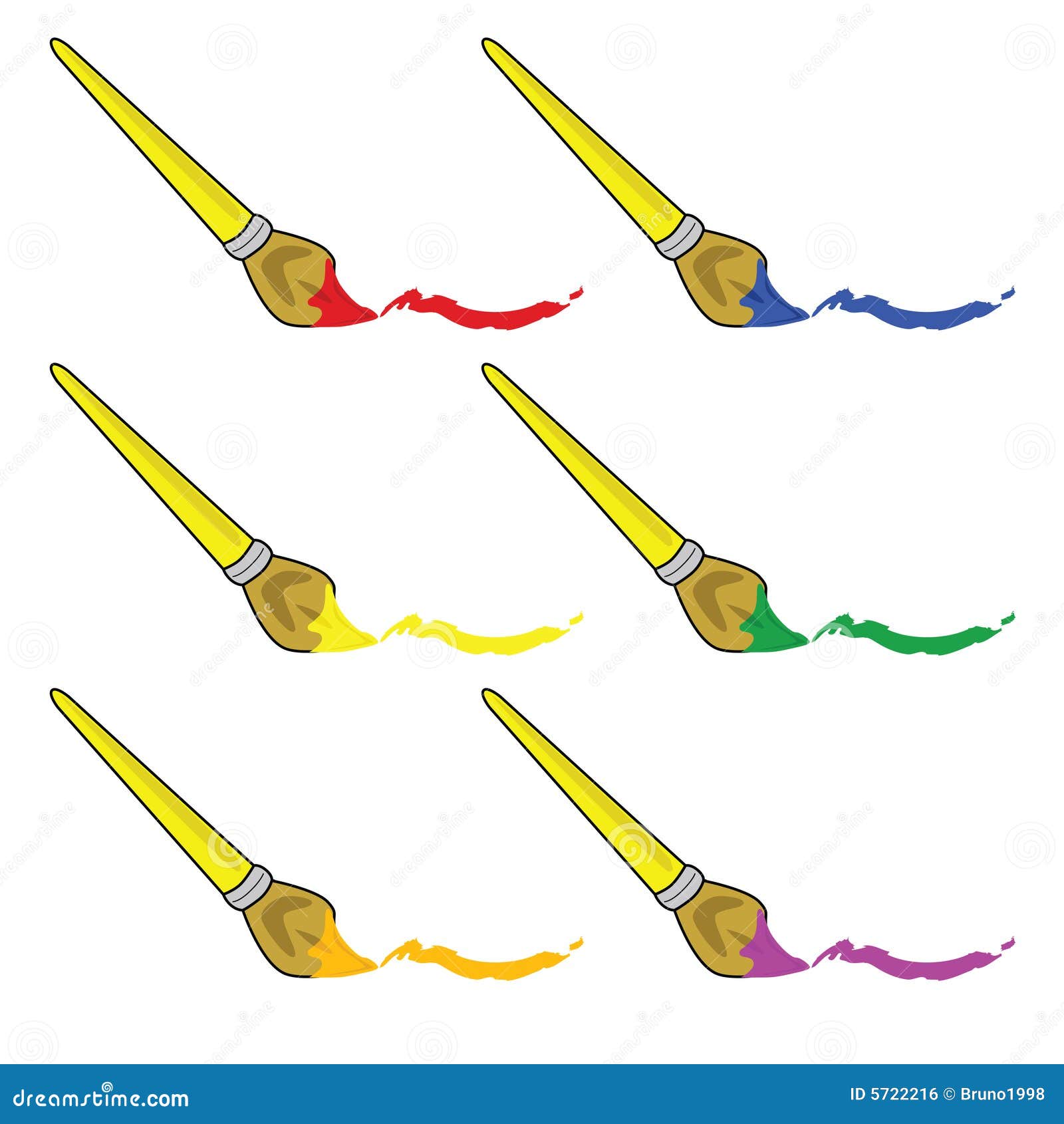 Pinsel vektor abbildung. Illustration von malerpinsel - 5722216