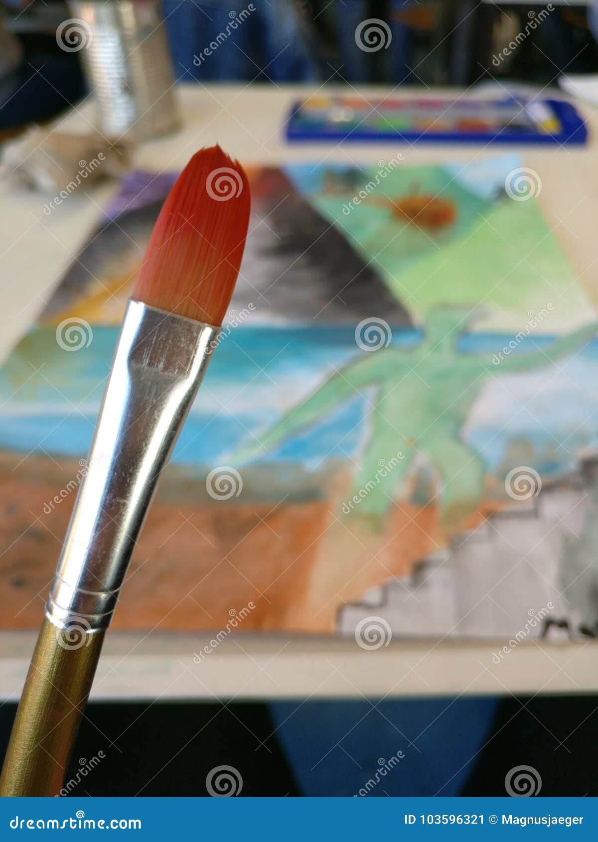 Pinsel stock image. Image of drawing, amateur, nice - 103596321