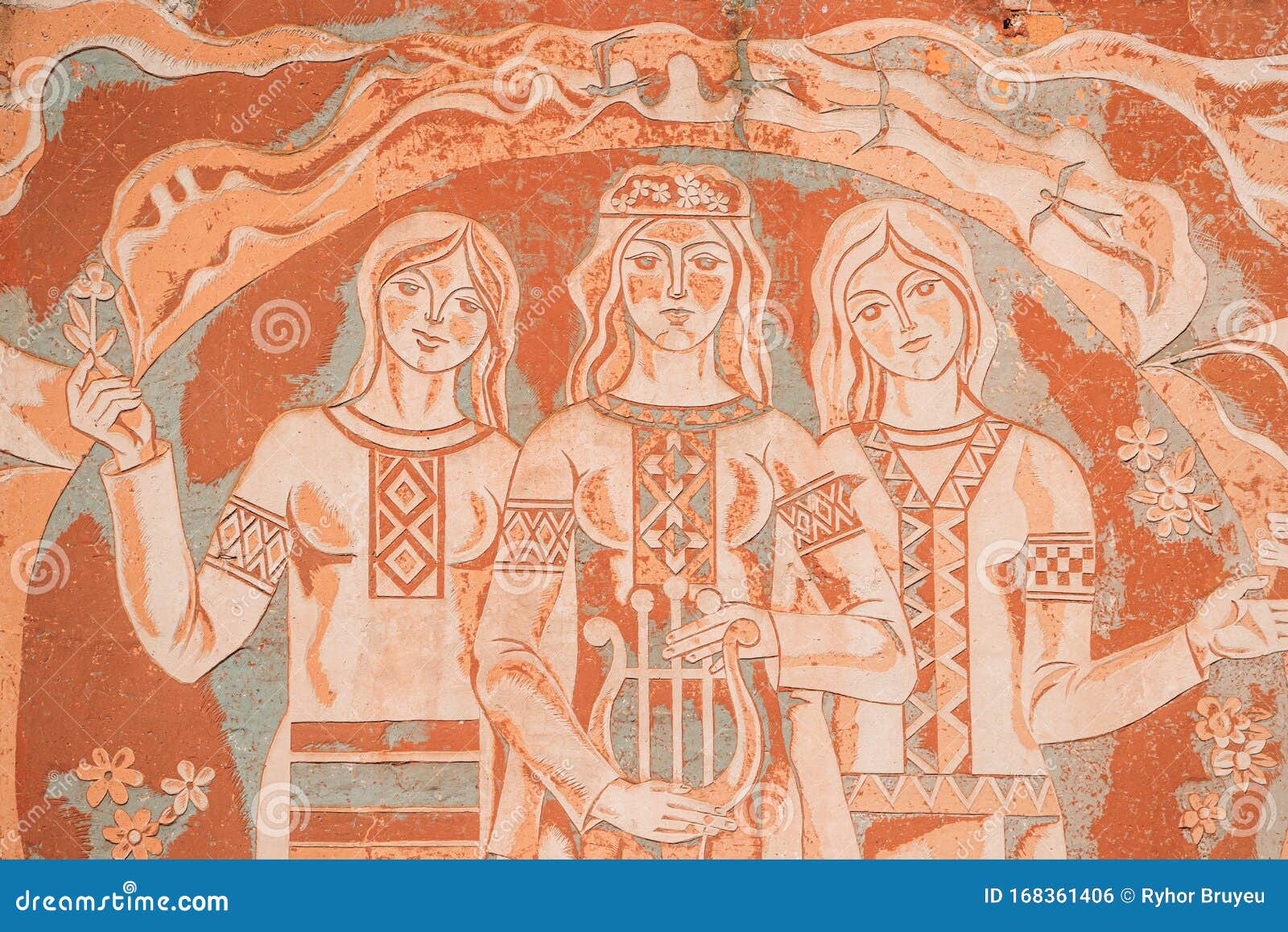 Pinsk, Brest Region, Belarus. Part of Composition with Image of ...