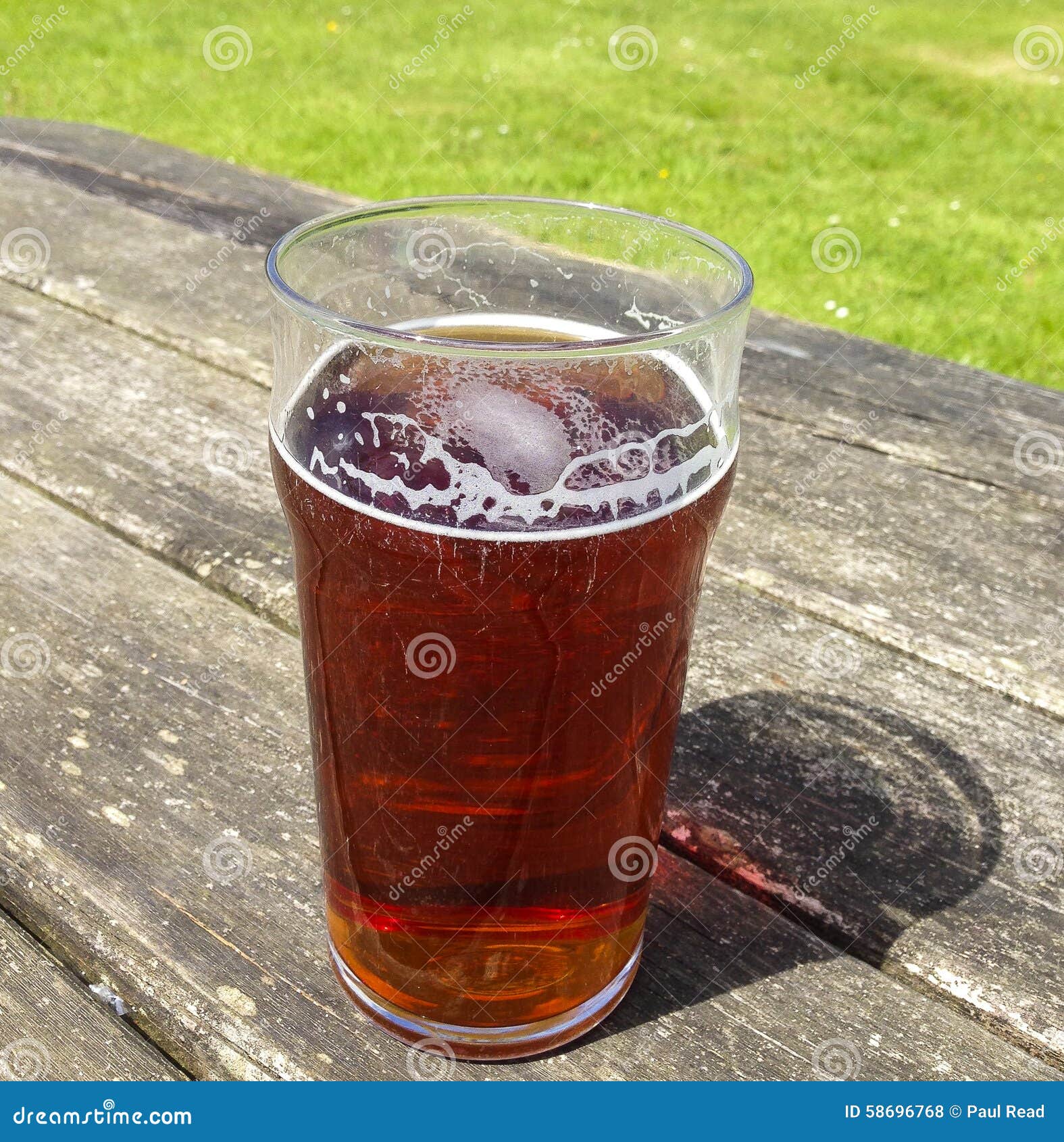 Pint of Ale stock photo. Image of bitter, lunch, real - 58696768