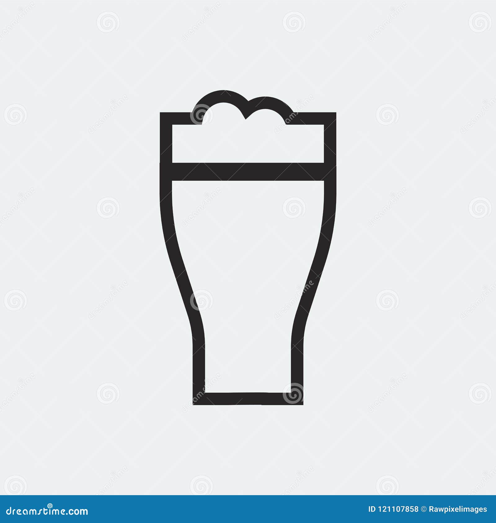 Pint of Beer Graphic Illustration Stock Vector - Illustration of booze ...