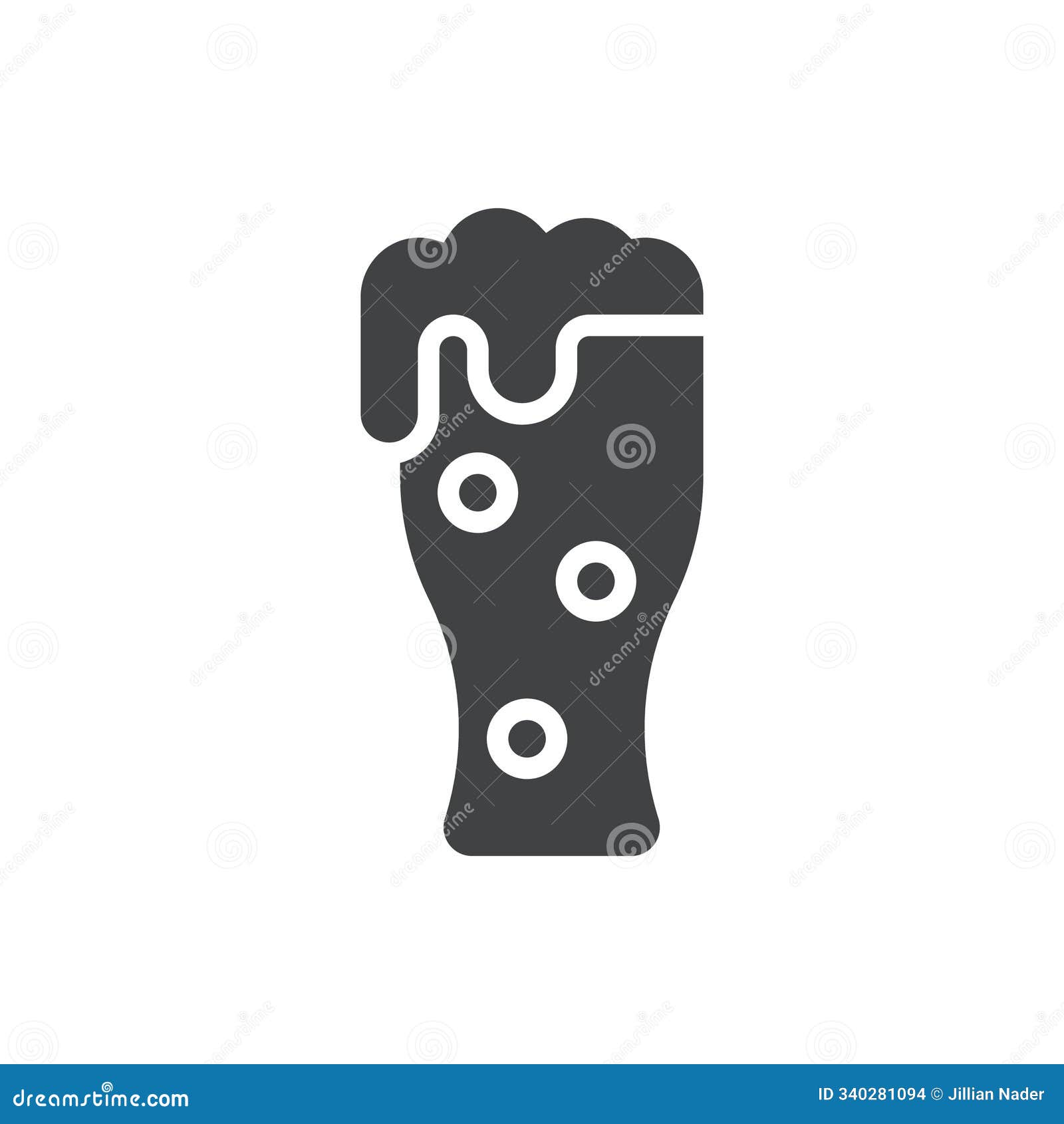 Pint of Beer Icon Simple Vector Symbol Stock Vector - Illustration of ...