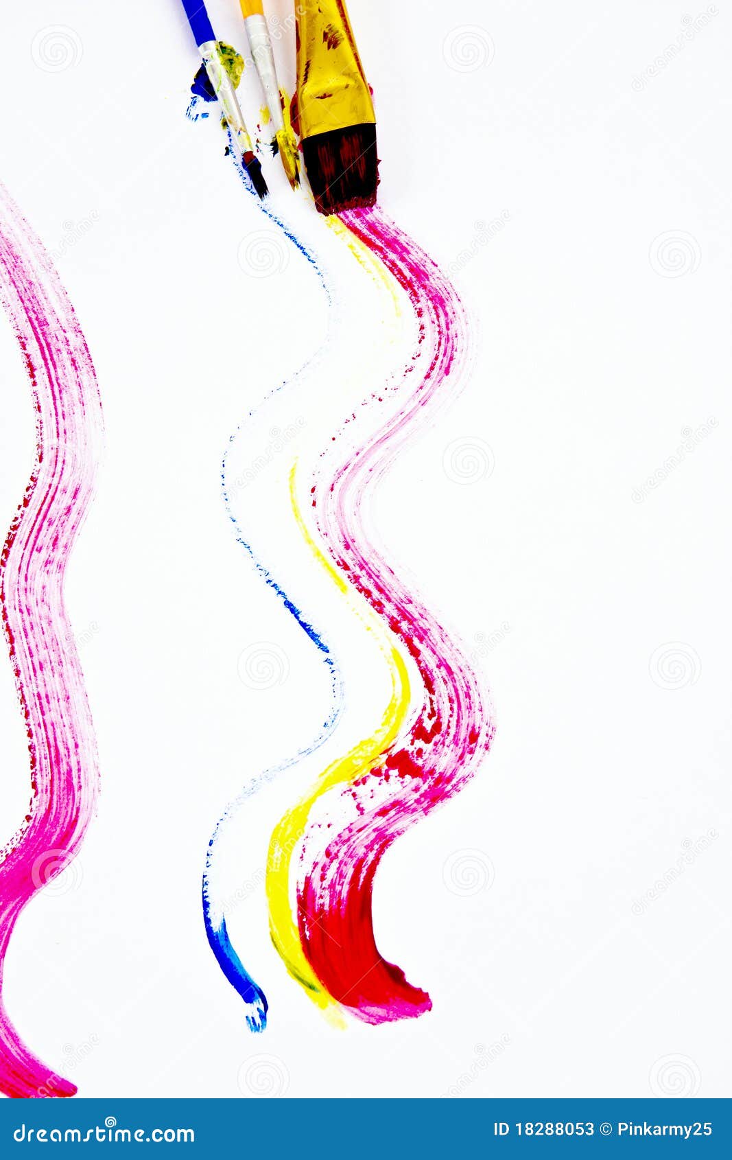 Pint Brush Path stock image. Image of create, whie, paint - 18288053
