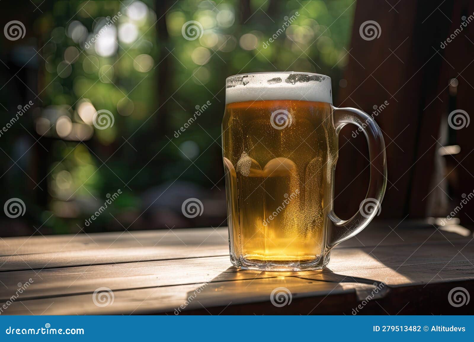 Pint of Ice-cold Beer on Hot Summer Day Stock Photo - Image of ...