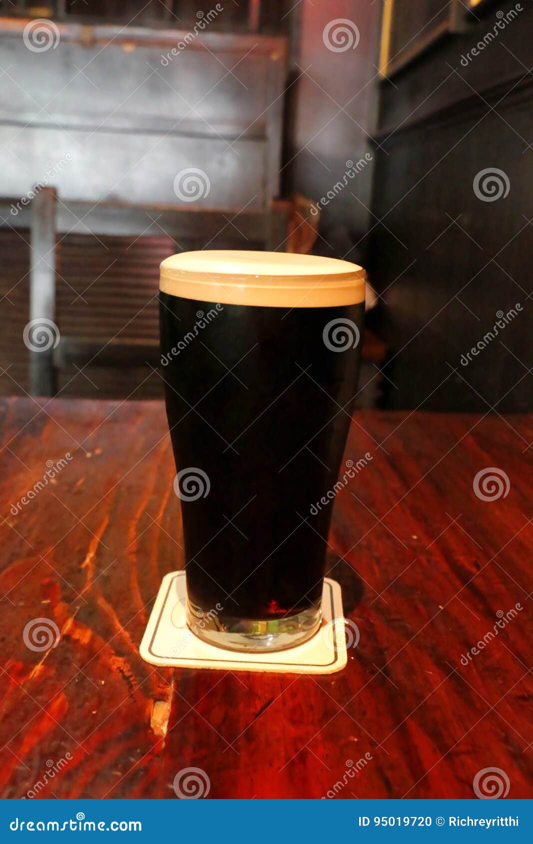 A Pint of Irish Stout stock photo. Image of stout, irishstout - 95019720