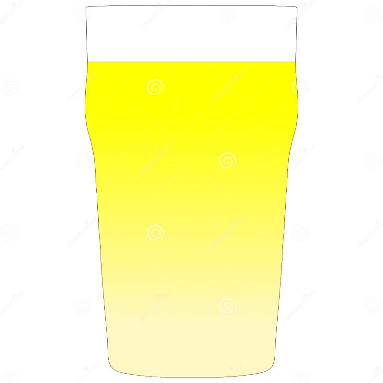 A pint of lager stock vector. Illustration of pint, pilsner - 11055940