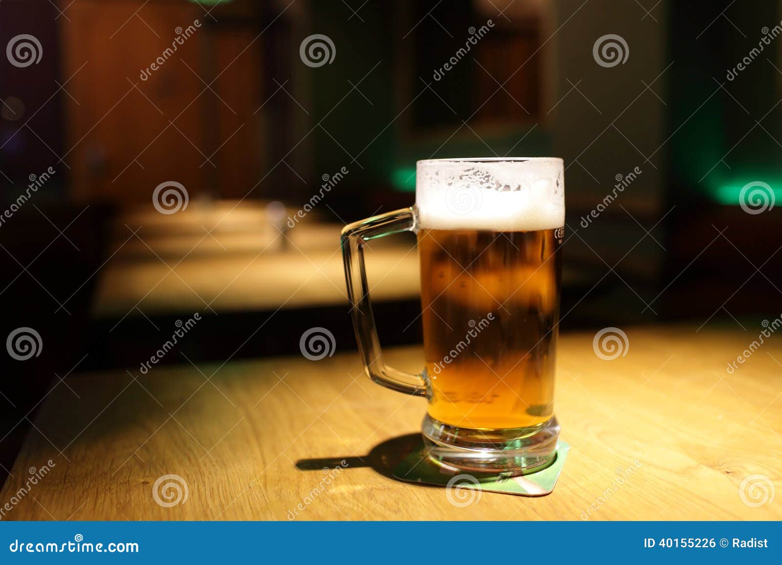Pint on a table stock photo. Image of addiction, drink - 40155226
