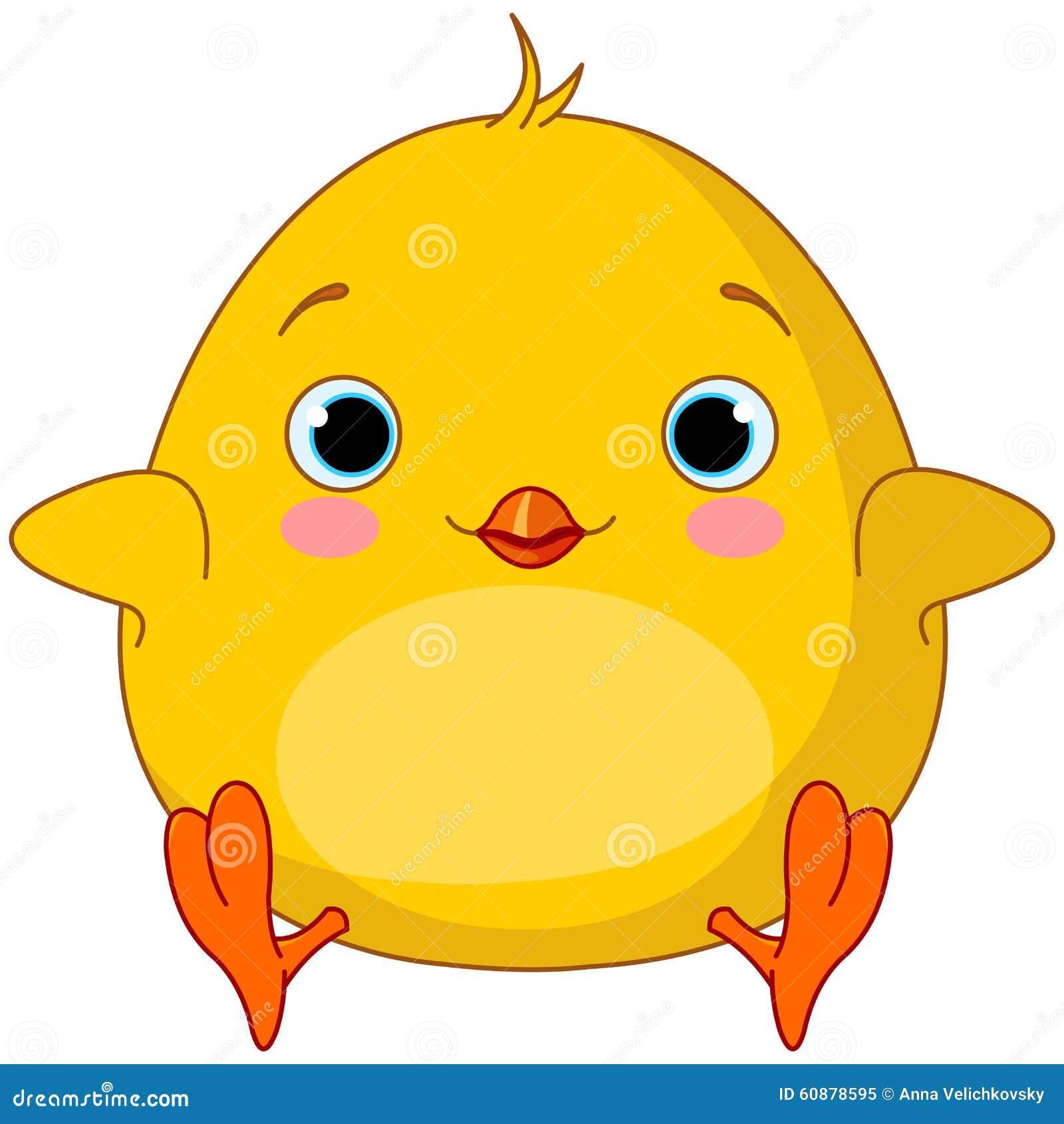 Pintainho amarelo ilustração do vetor. Ilustração de cartoon - 60878595