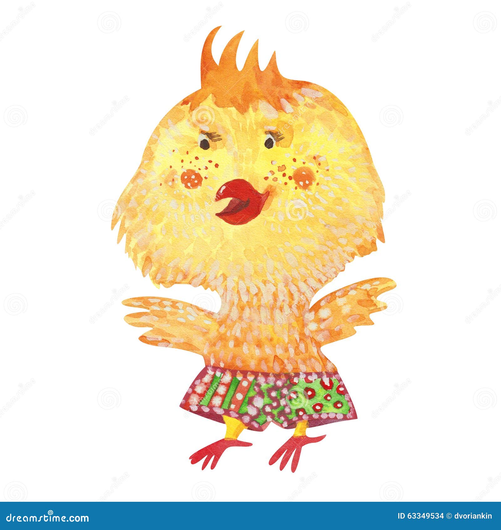 Pintainho Amarelo Da Aquarela Ilustração Stock - Ilustração de pintado ...