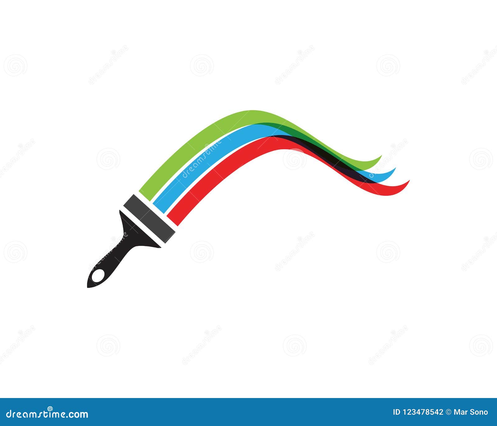 Pinte El Ejemplo Del Icono Del Vector De Logo Template Ilustración del ...