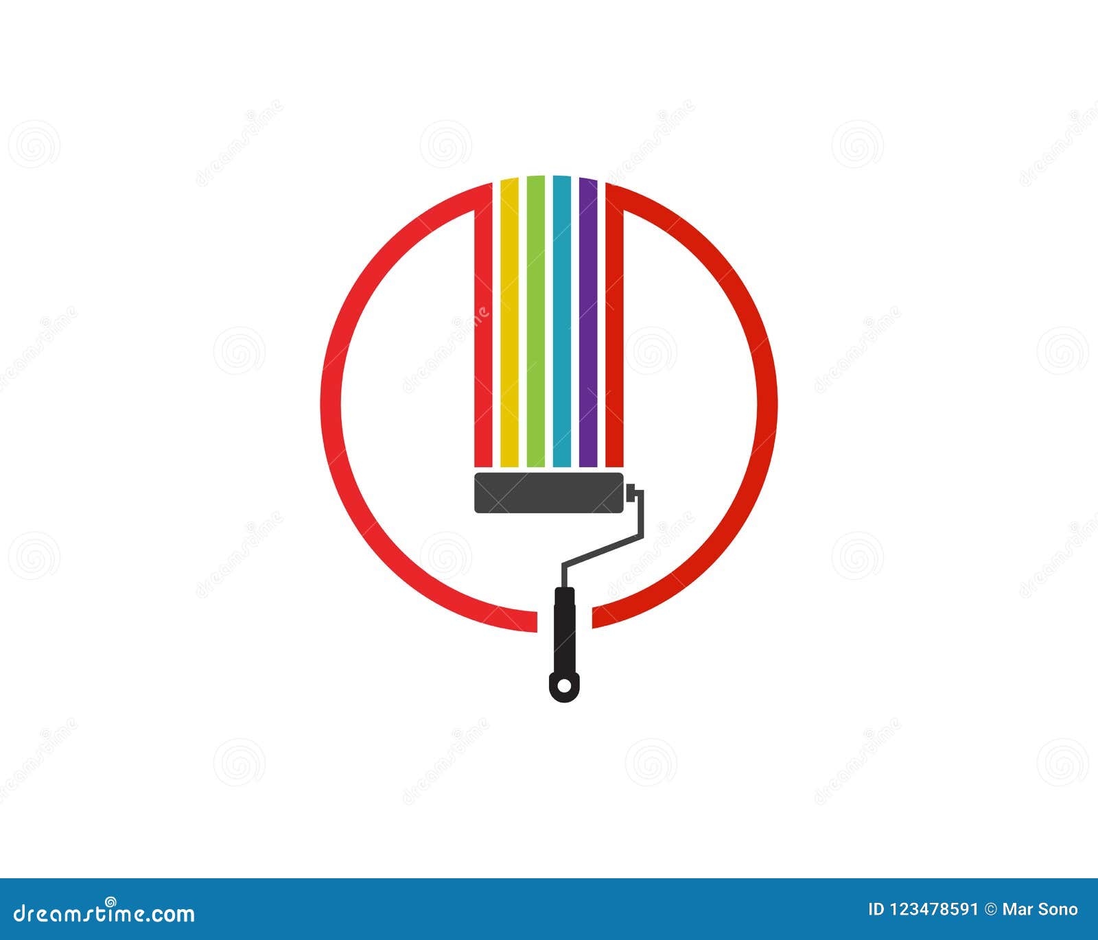 Pinte El Ejemplo Del Icono Del Vector De Logo Template Ilustración del ...