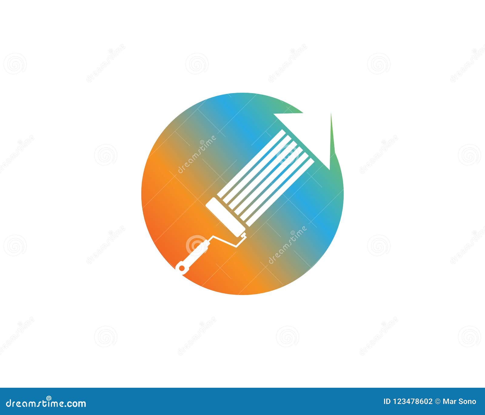 Pinte El Ejemplo Del Icono Del Vector De Logo Template Ilustración del ...