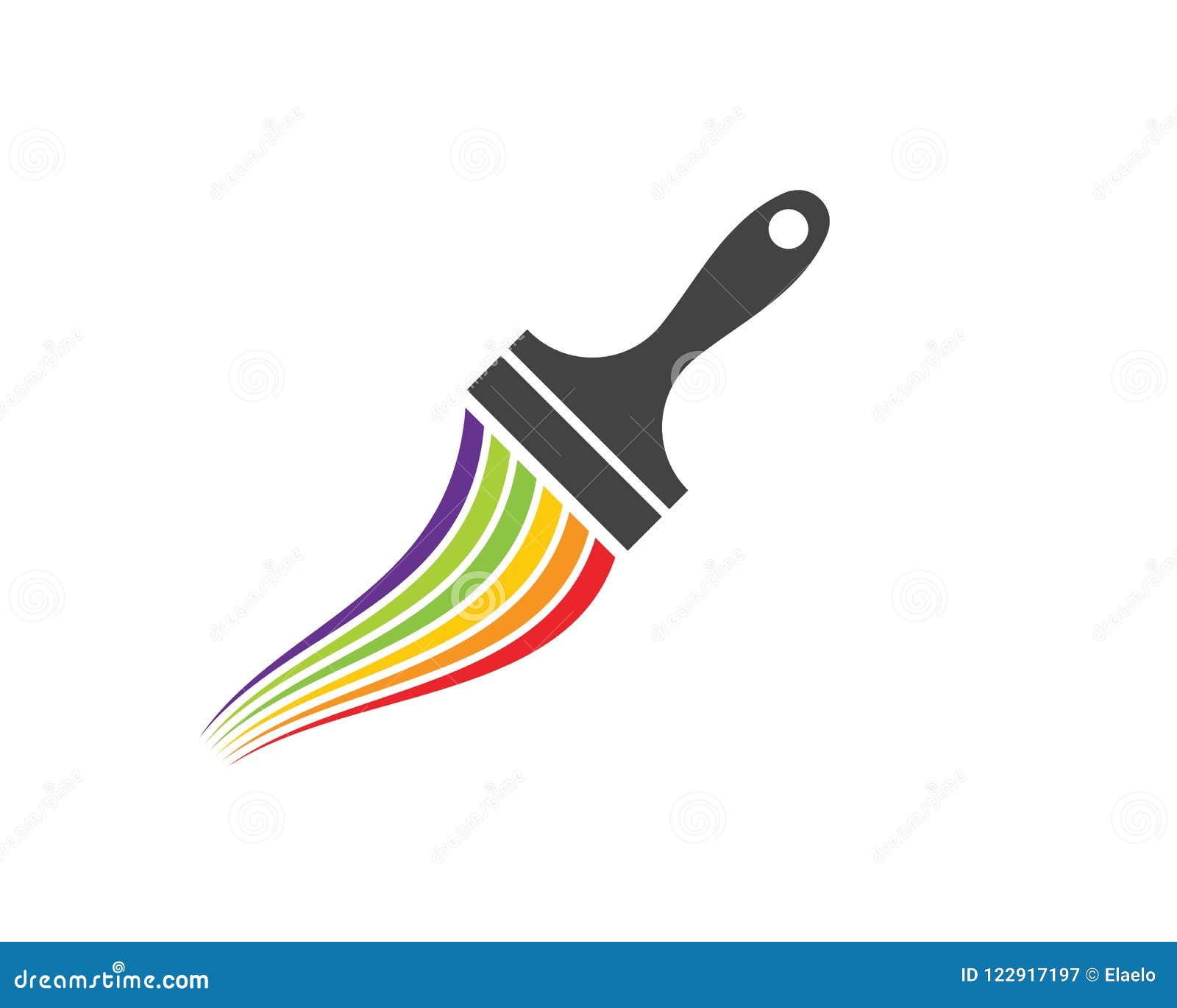 Pinte El Icono Del Vector De Logo Template Ilustración del Vector ...