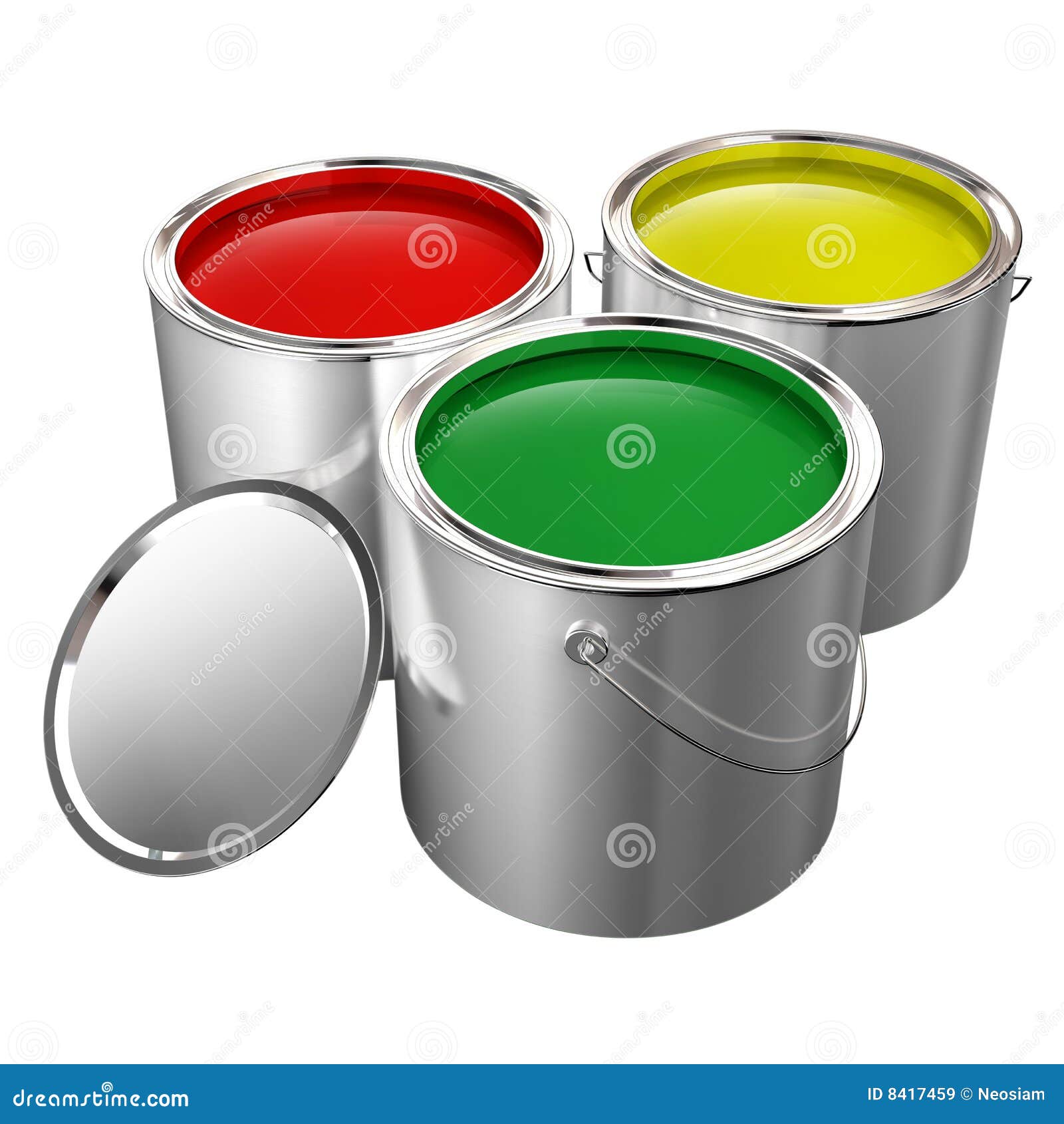 Pinte las latas aisladas stock de ilustración. Ilustración de vida ...