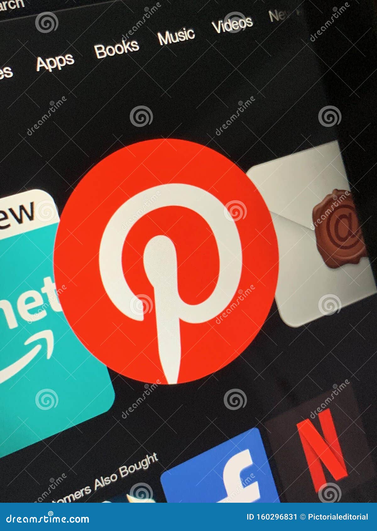 Pinterest App on an Amazon Kindle Tablet Editorial Photo - Image of ...