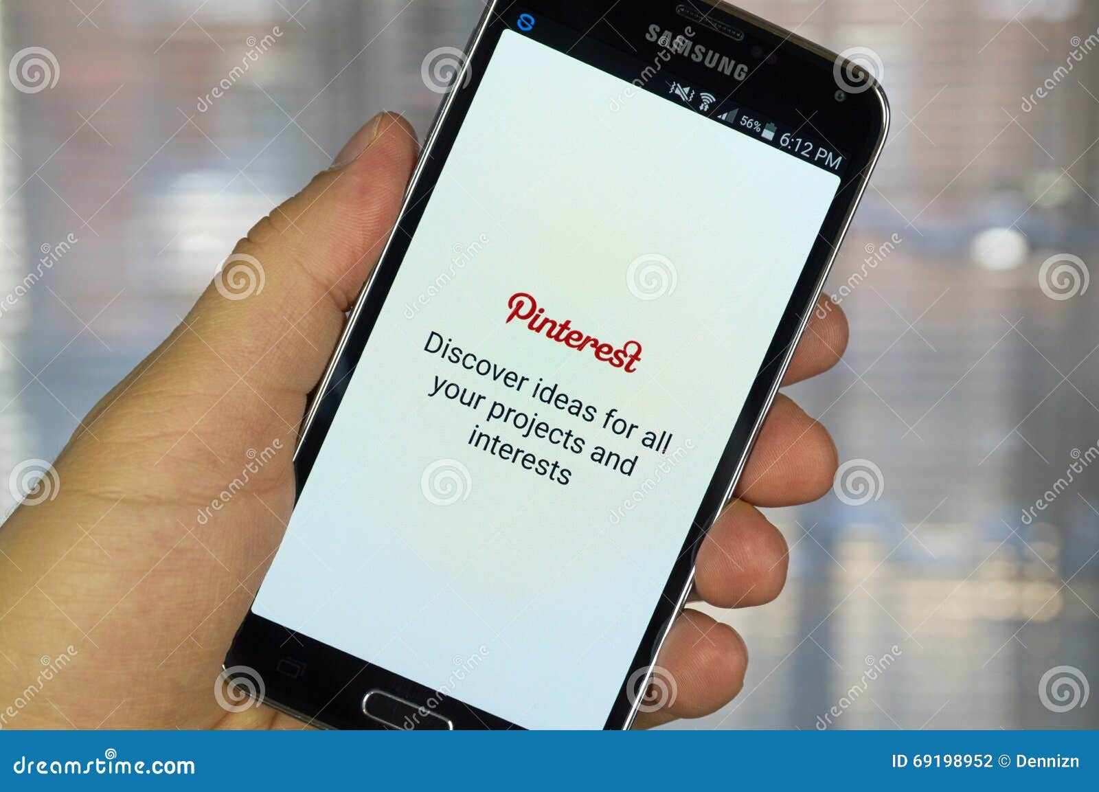 Pinterest Application on Android Smartphone. Editorial Photography ...