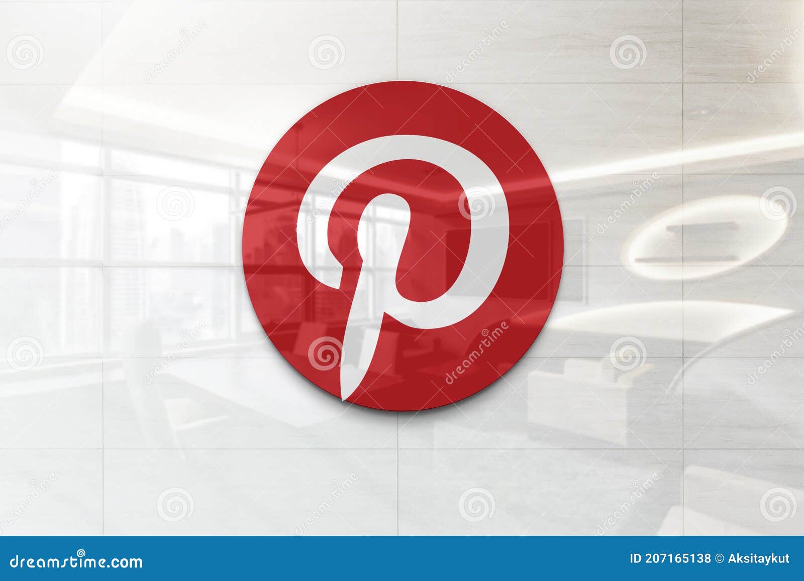 Pinterest 1 on Iphone Realistic Texture Editorial Stock Photo ...