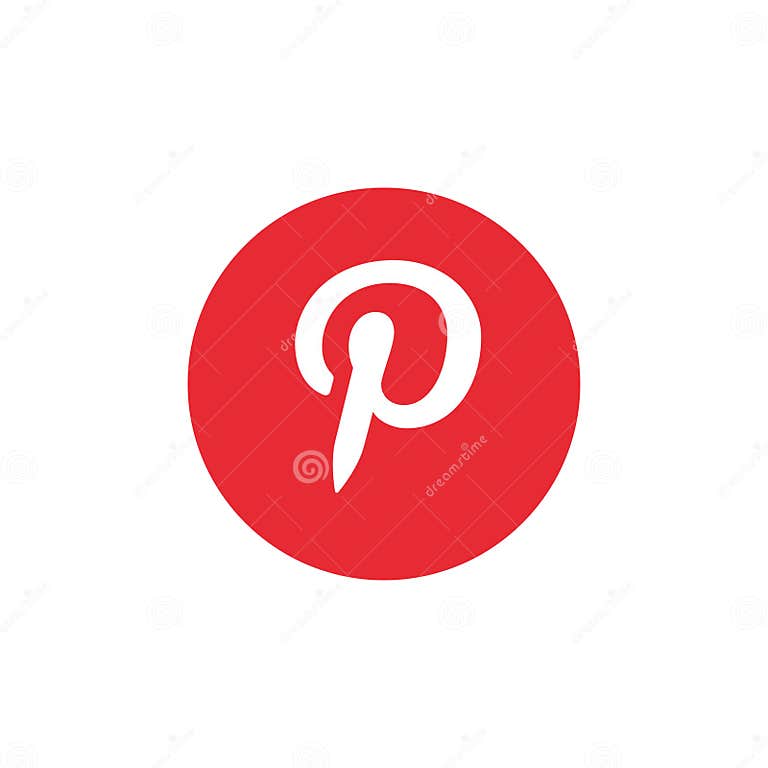 Pinterest Logo Vector foto editorial. Ilustración de verde - 125277361