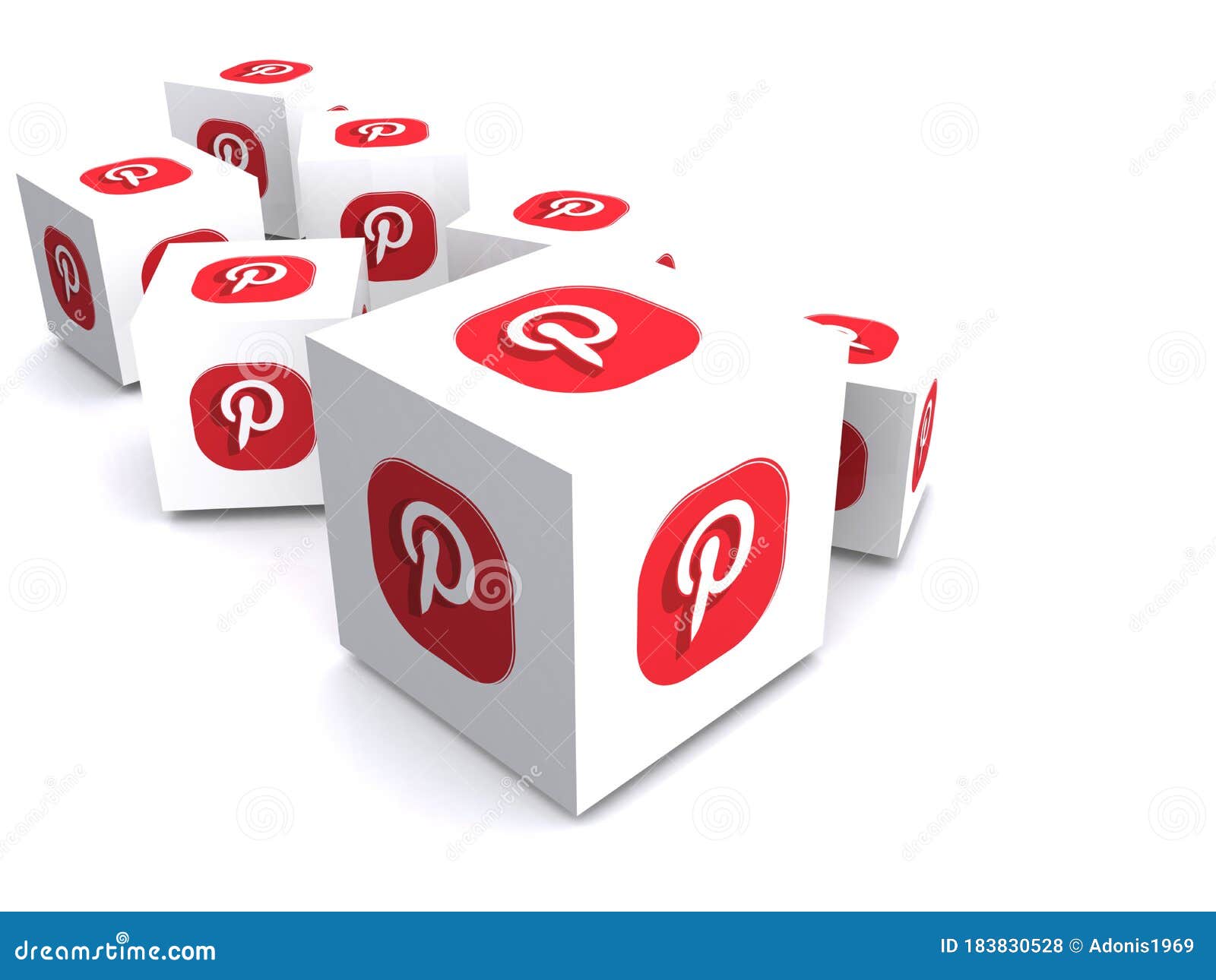 Pinterest Word Blocks Editorial Image | CartoonDealer.com #183830528