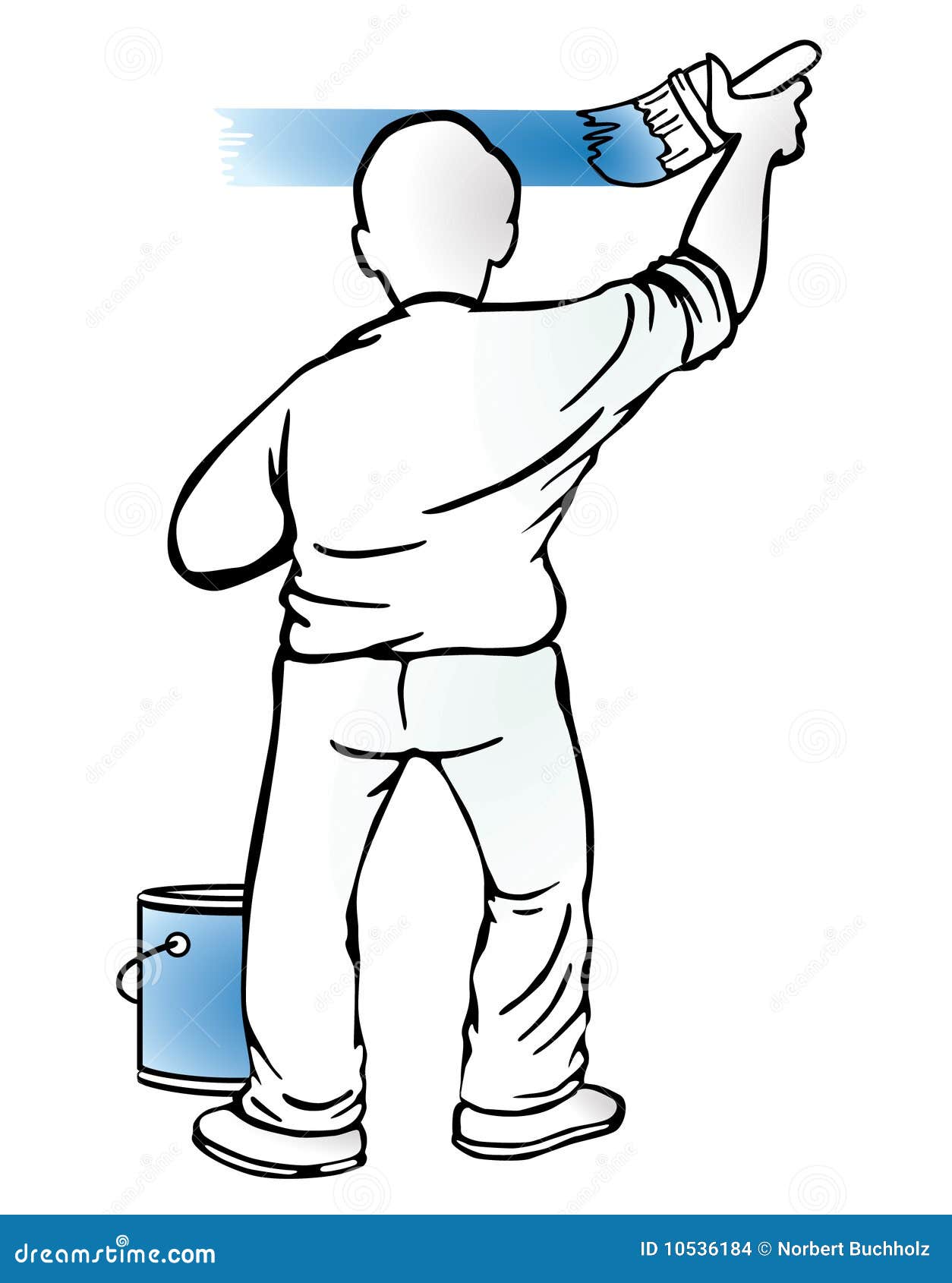 Pintor ilustración del vector. Ilustración de pintor - 10536184