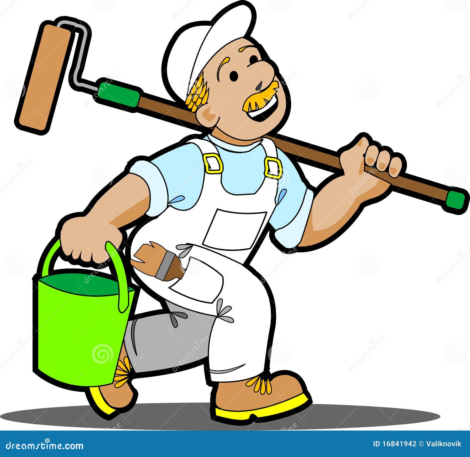 Pintor. ilustración del vector. Ilustración de pintura - 16841942