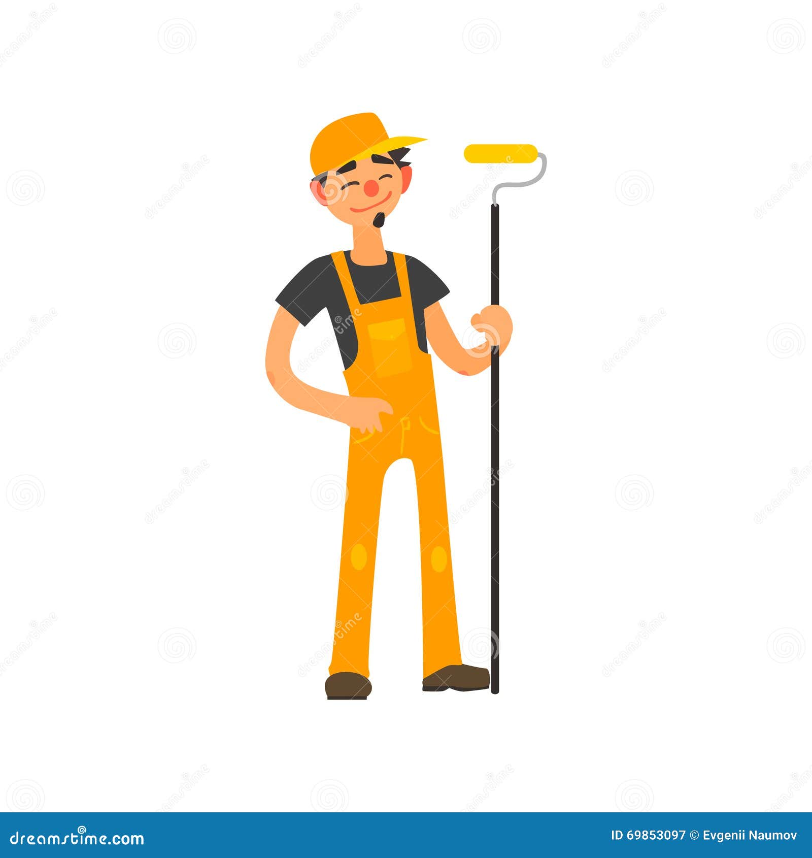 Pintor Vector Illustration De La Profesión Ilustración del Vector ...