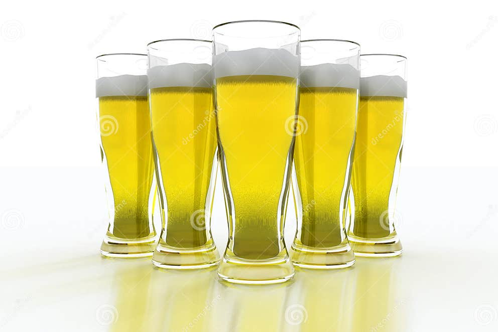 Pints of beer stock image. Image of closeup, drink, foam - 3100659